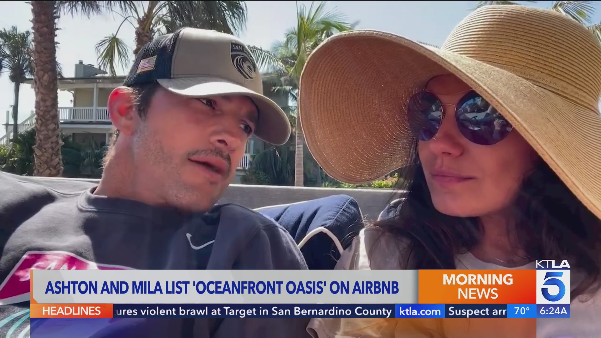 Ashton Kutcher and Mila Kunis’ put Santa Barbara home on Airbnb – KTLA