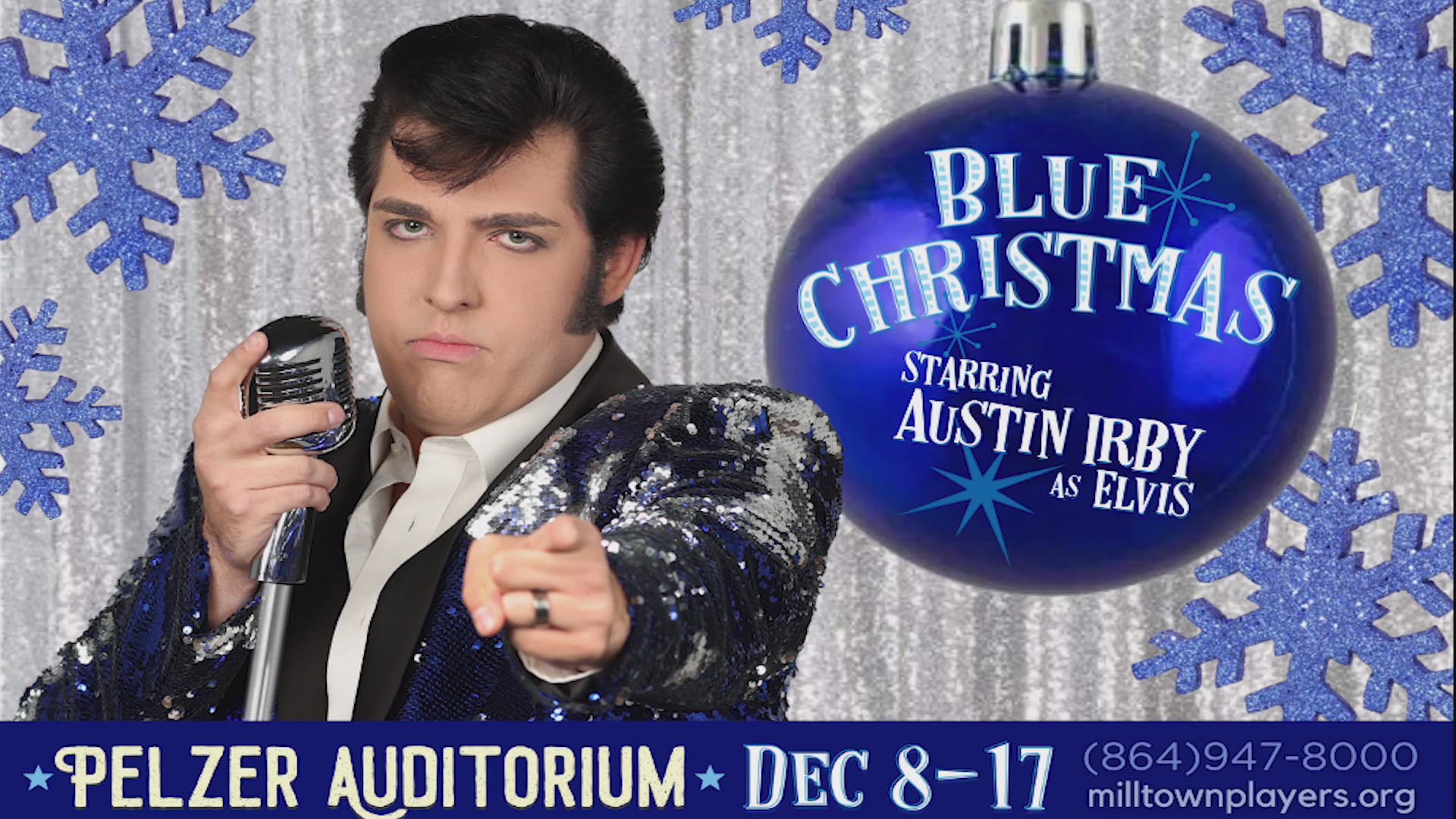 Blue Christmas Starring Austin Irby As Elvis Coming To Historic Pelzer ...