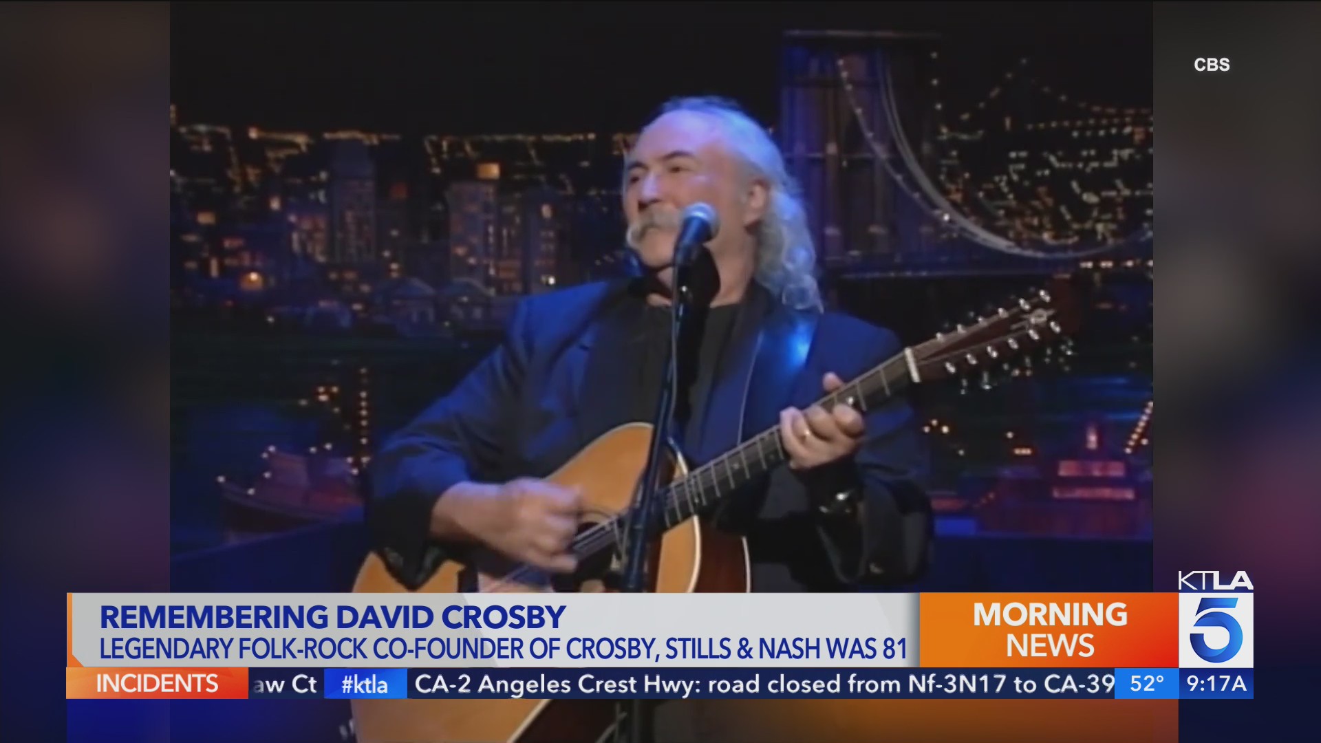 Remembering legendary folk-rock singer and songwriter David Crosby – KTLA