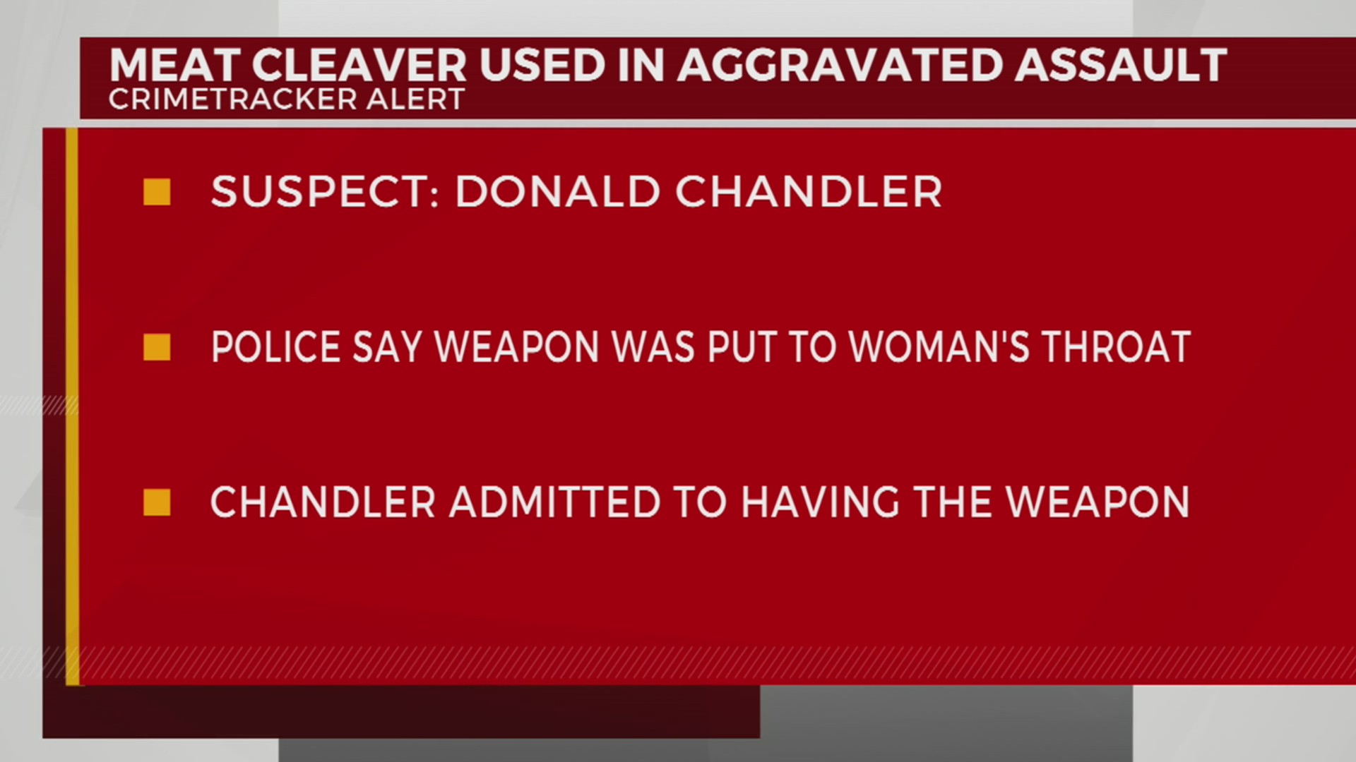 Meat cleaver used in aggravated assault – WKRN News 2