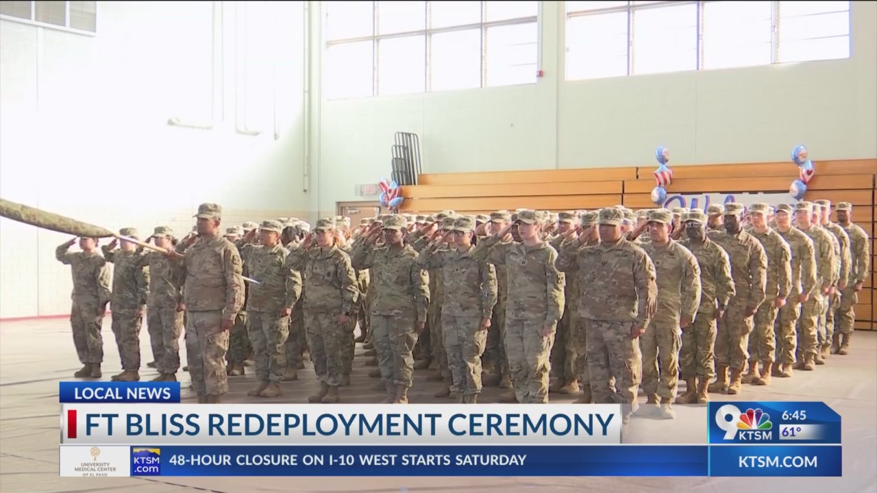 150 medical soldiers from Fort Bliss return from deployment – KTSM 9 News