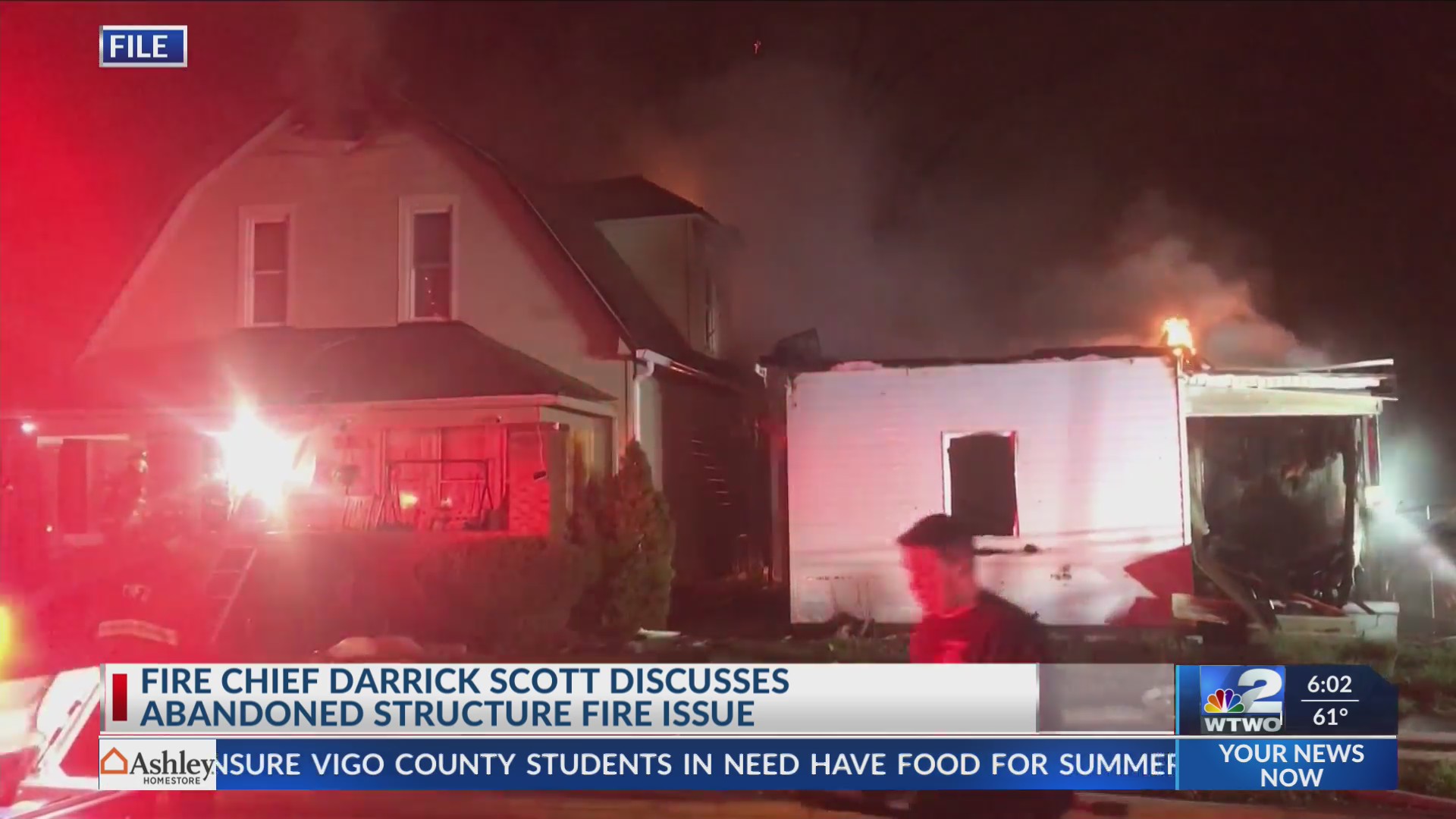THFD Chief Darrick Scott discusses abandoned structure fire issue ...