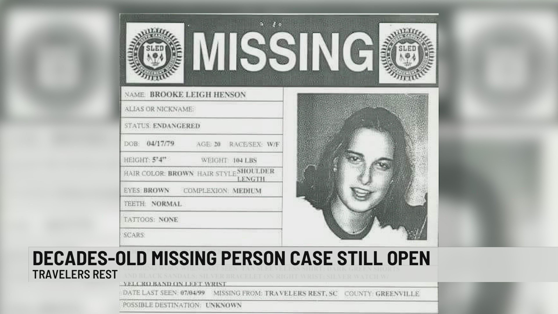 24-year missing person’s case remains unsolved in Greenville Co. – WSPA ...