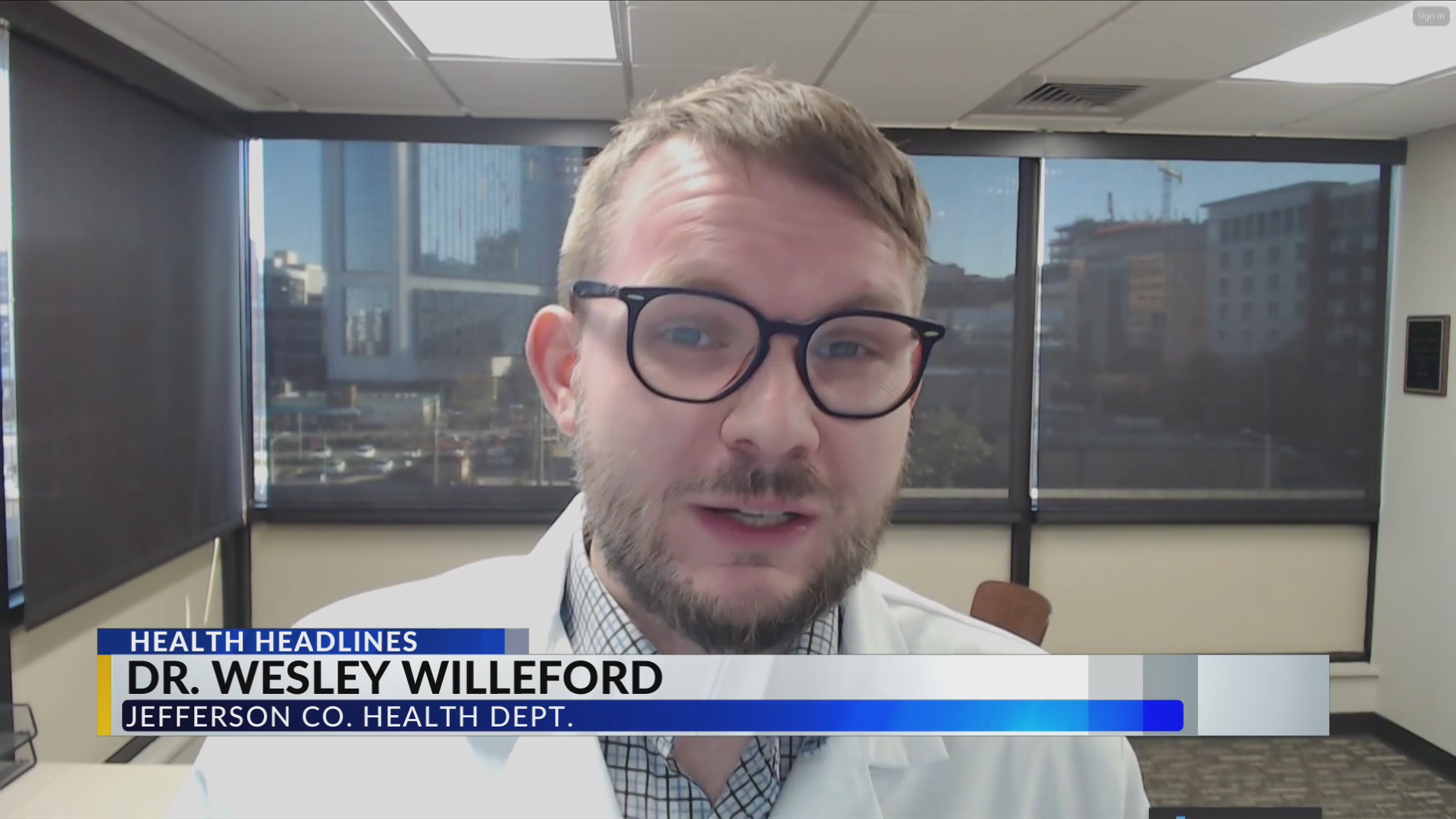 Dr. Wesley Willeford with the Jefferson County Department of Health ...