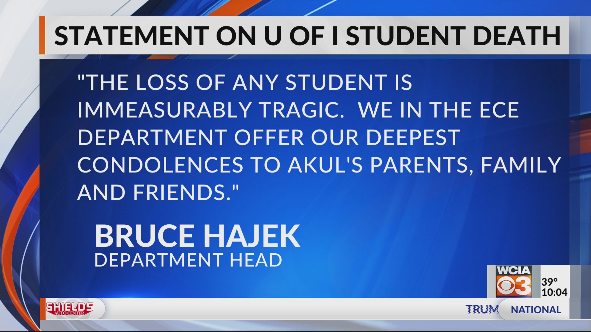 U of I Engineering head releases statement following death of student ...