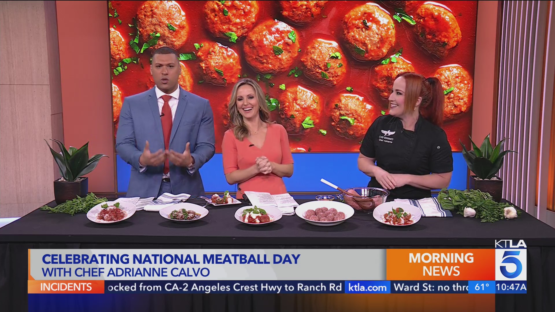 Chef Adrianne Calvo celebrates National Meatball Day – KTLA