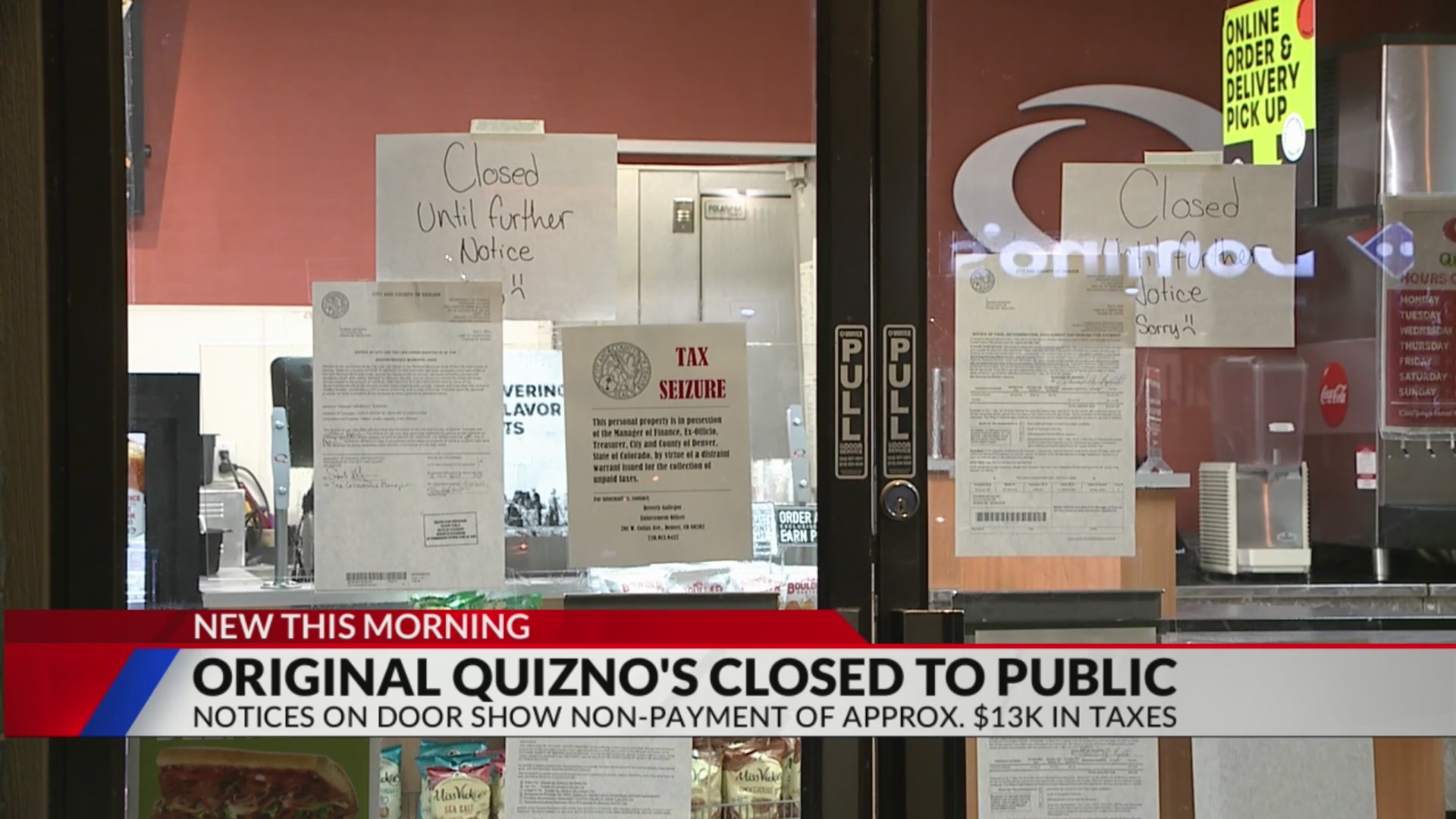 Orginal Quiznos closed to public – FOX31 Denver