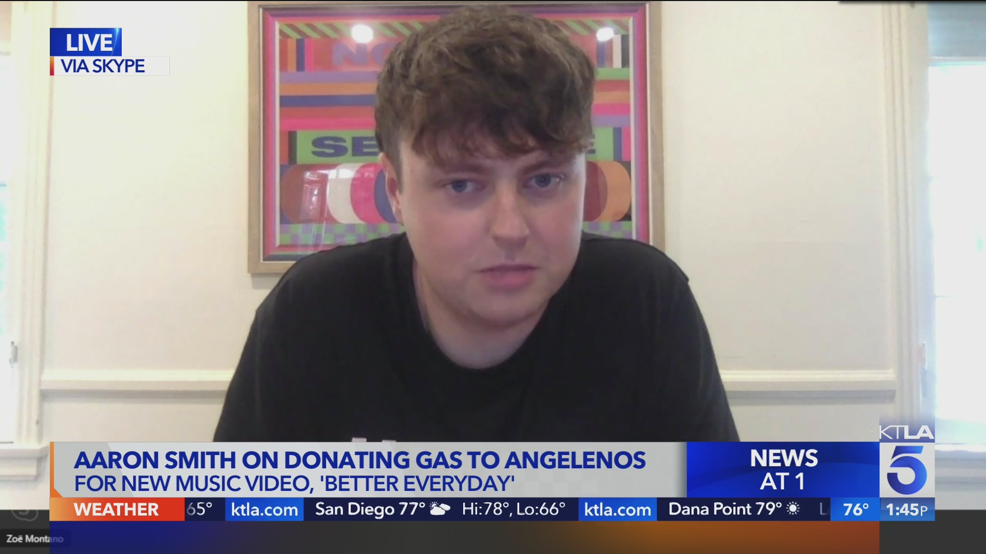Singer Aaron Smith donating gas to Angelenos – KTLA