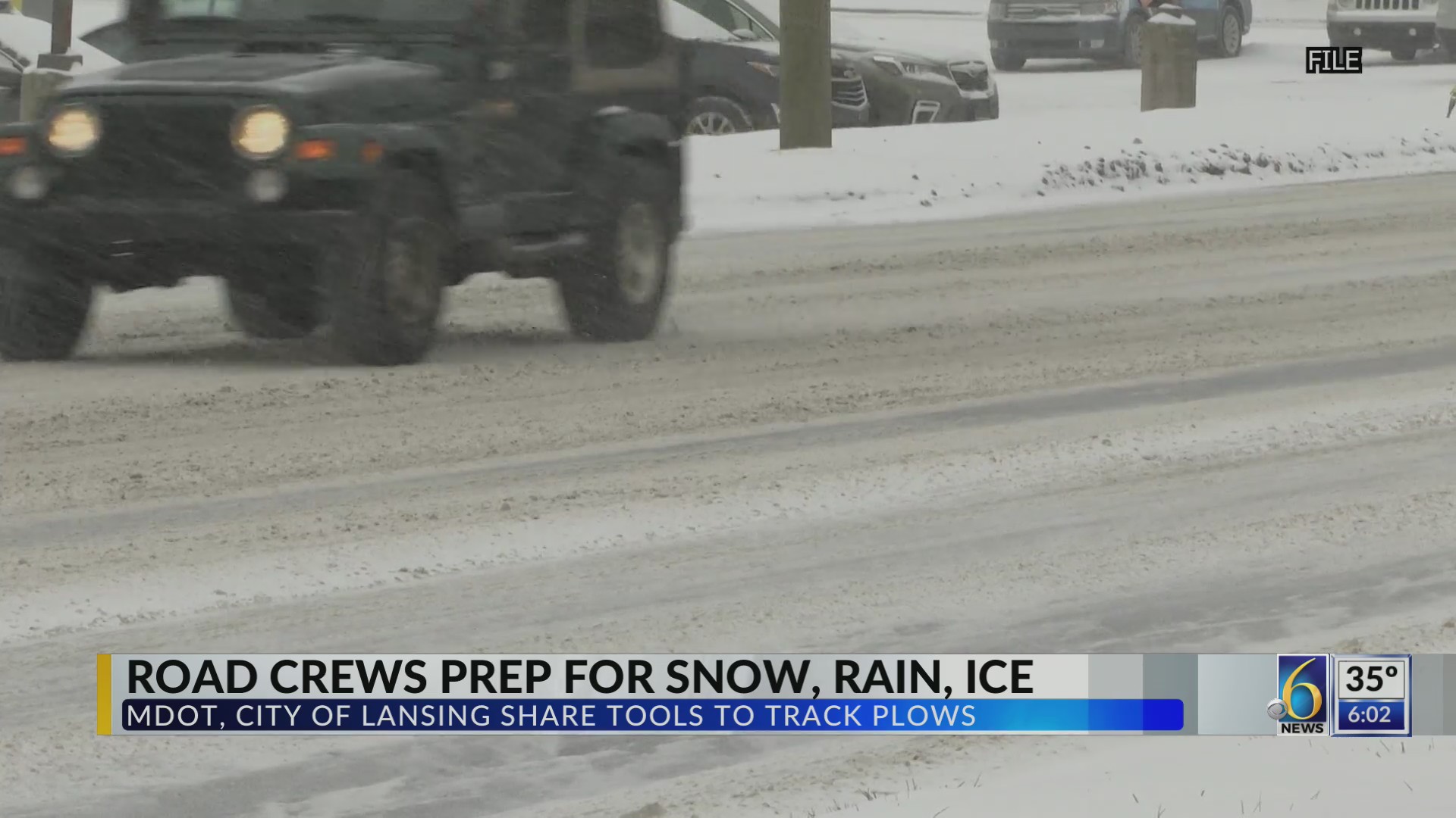 Road crews prep for snow, rain, ice – WLNS 6 News