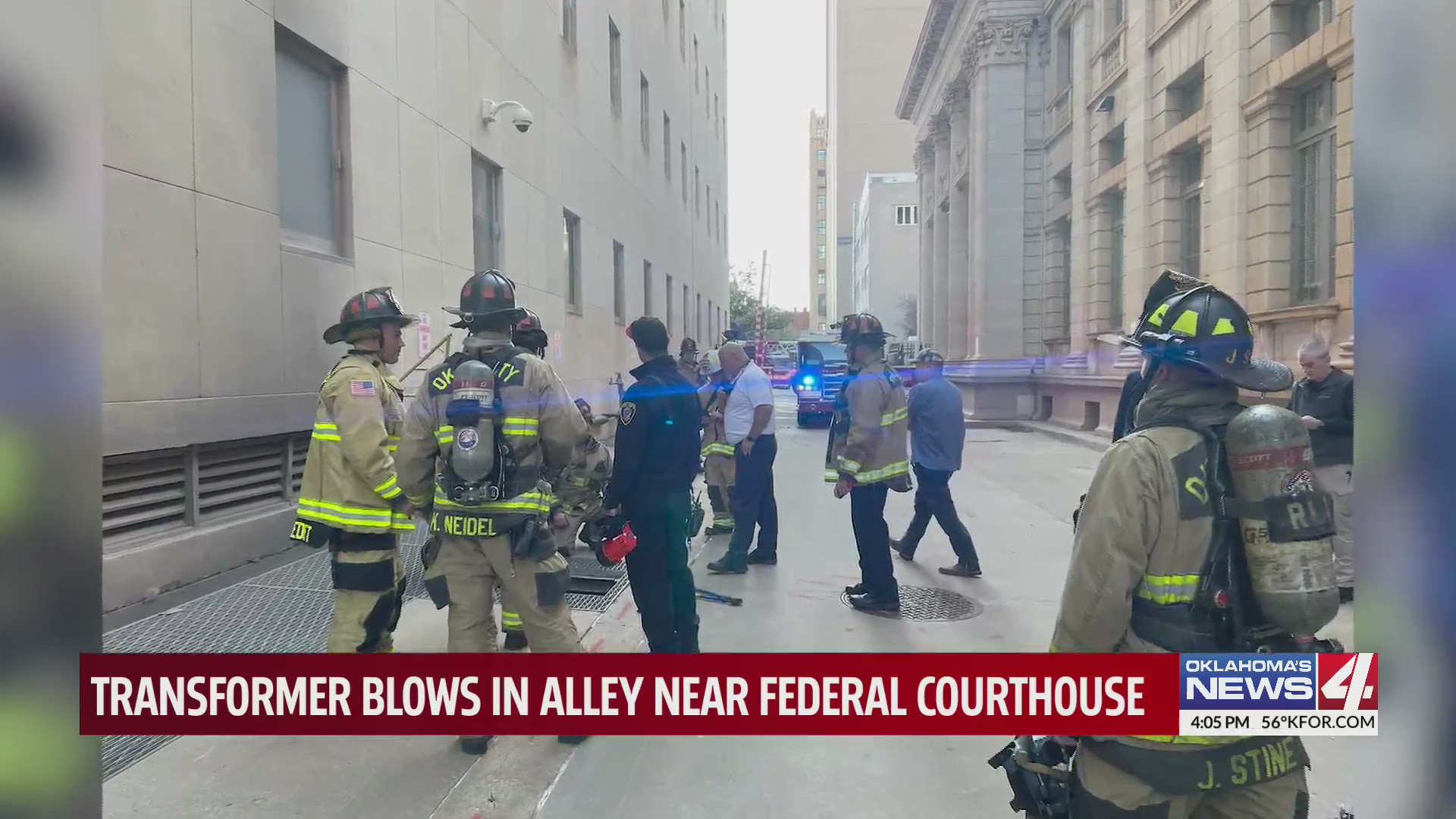 Transformer blows in Oklahoma City alley near federal courthouse – KFOR ...