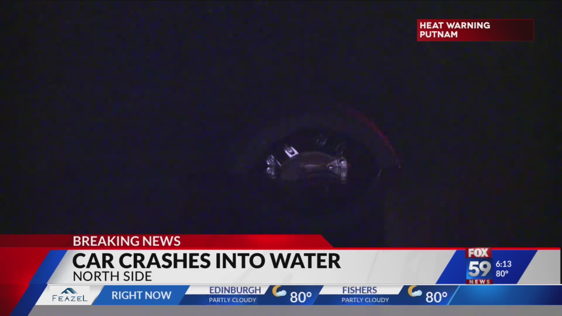 Car crashes into canal near Indy’s north side – Fox 59