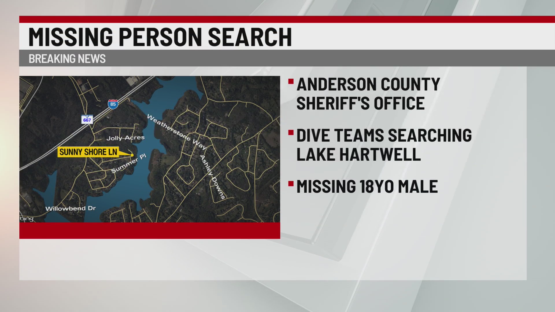 Dive teams search for missing 18-year-old in Anderson Co. – WSPA 7NEWS