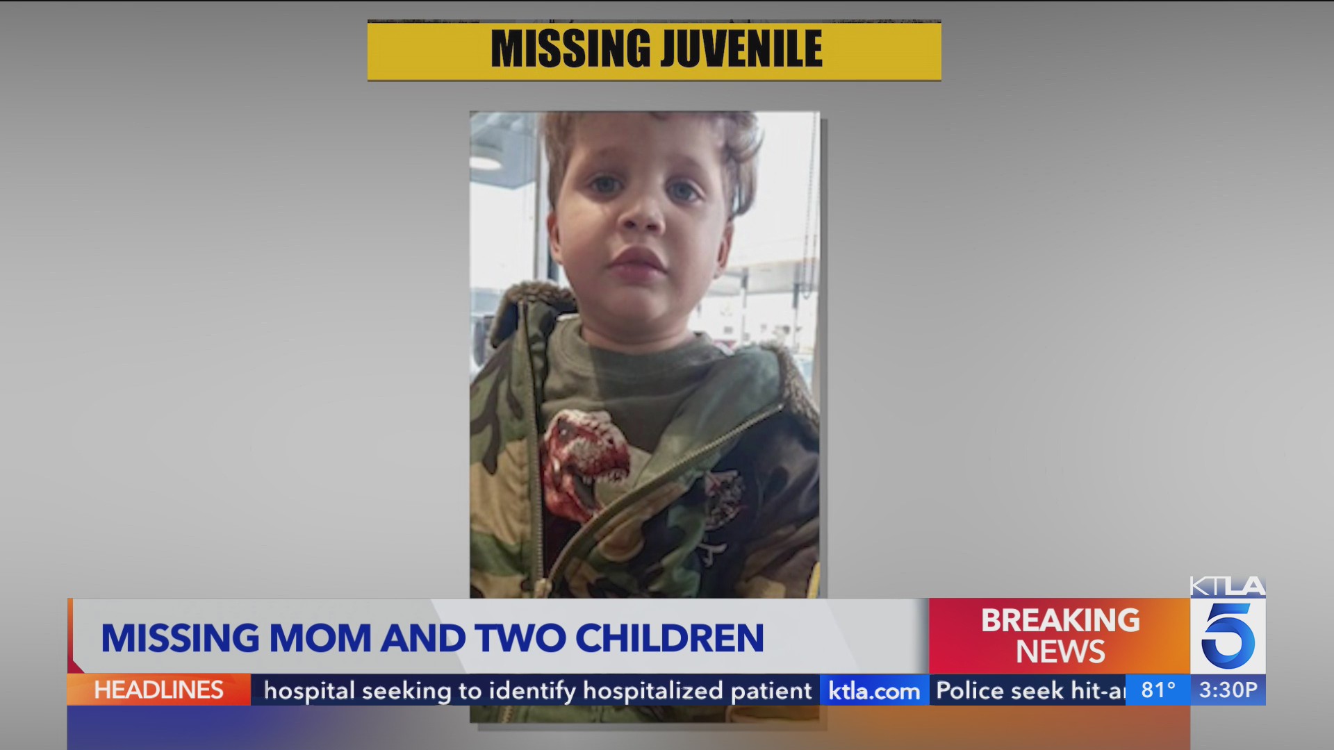 Authorities search for missing mother and her 2 young children – KTLA