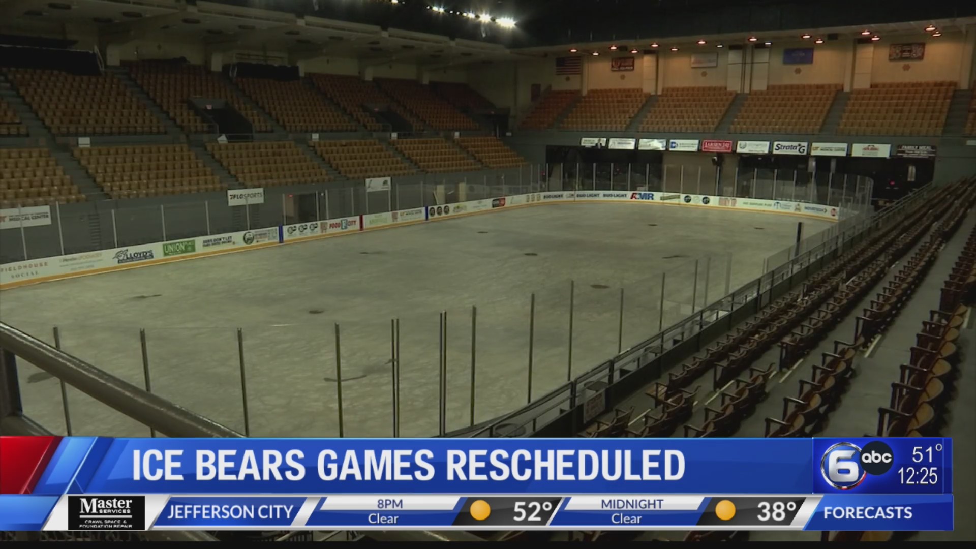 Ice Bears games rescheduled – WATE 6 On Your Side