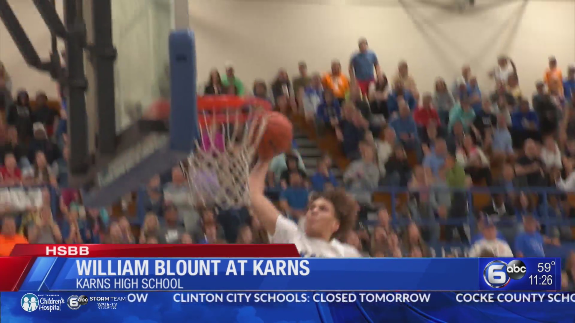 William Blount at Karns HSBB – WATE 6 On Your Side
