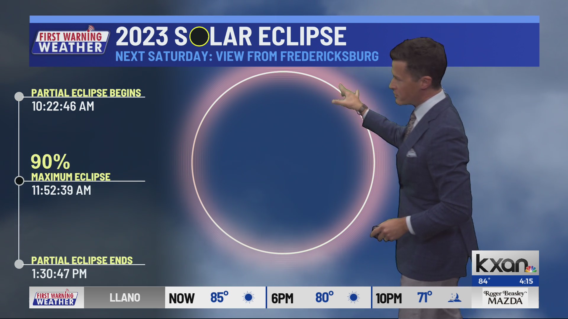 WATCH: When will the solar eclipse arrive in Central Texas? – KXAN Austin