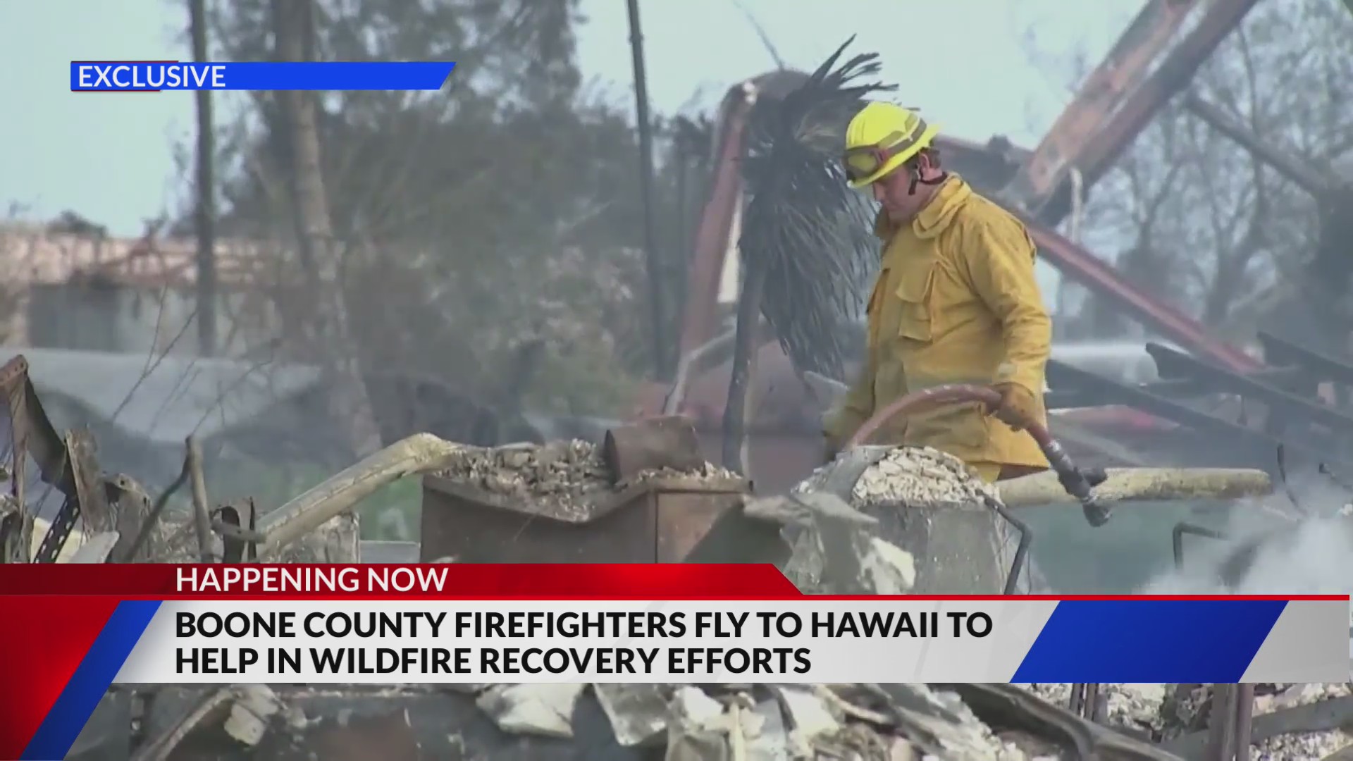 Boone County firefighters flying to Hawaii to help in wildfire recovery ...