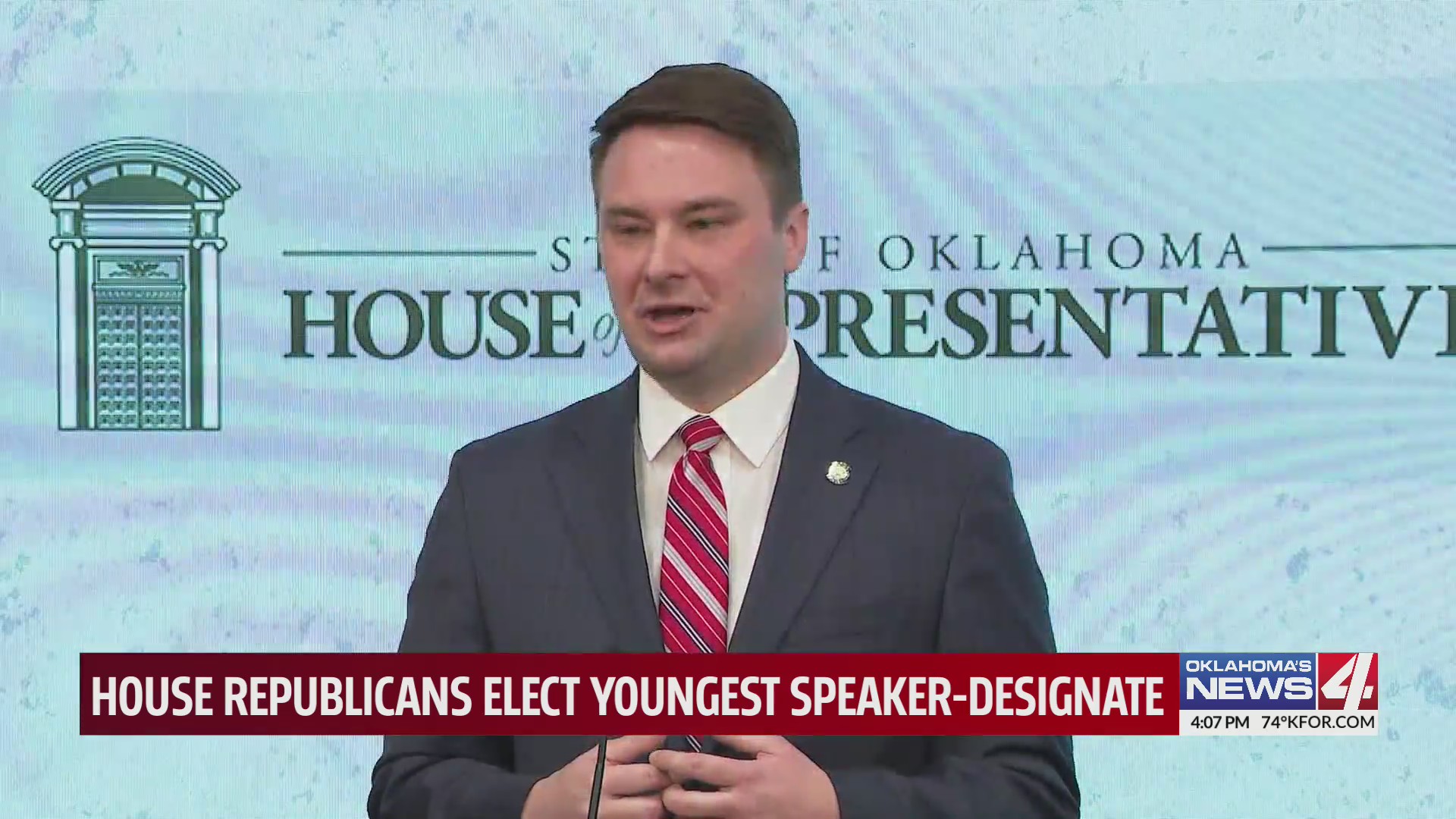 House republicans elect youngest speaker-designate – KFOR.com Oklahoma City