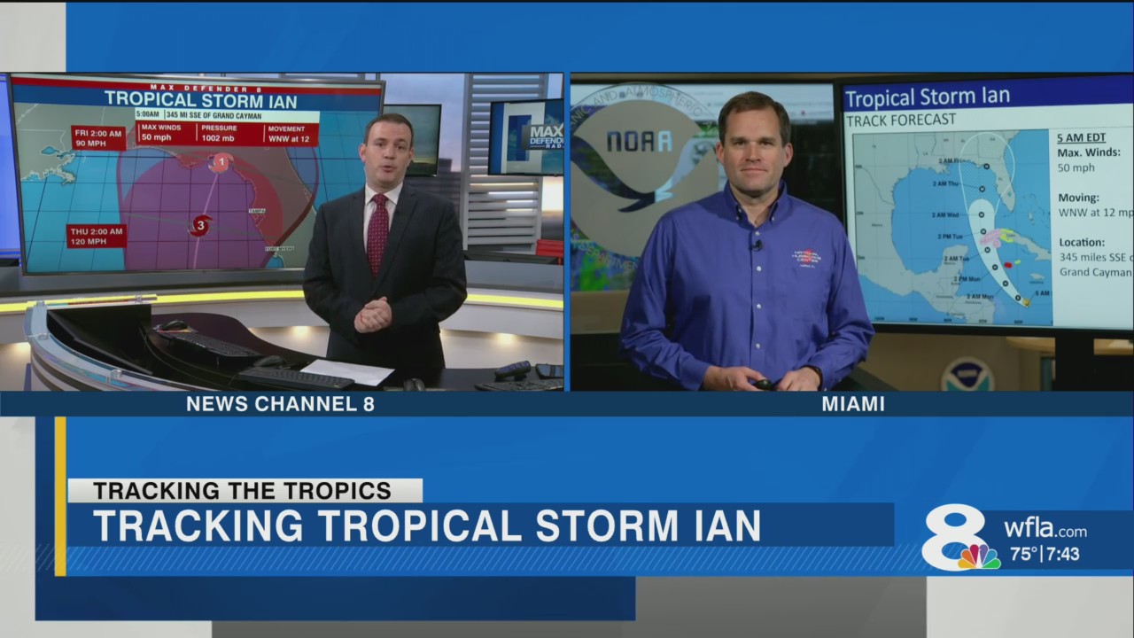 Meteorologist Eric Stone discusses Tropical Storm Ian with NOAA expert ...