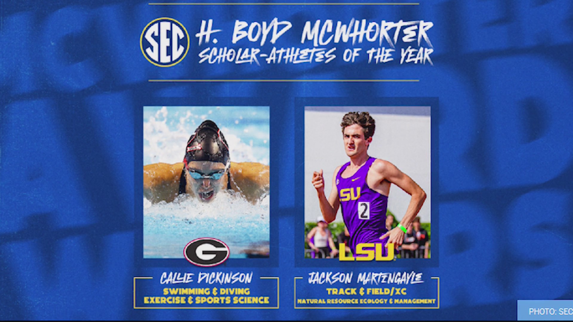 Callie Dickinson and Jackson Martingayle honored by the SEC – WAVY.com