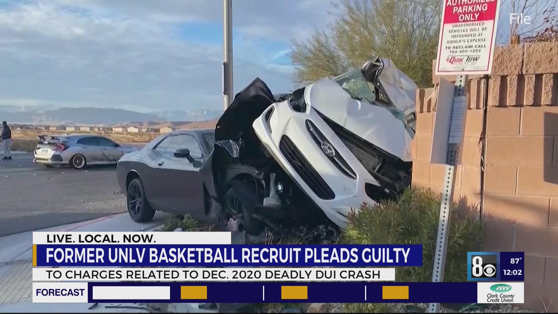 Former UNLV basketball recruit pleads guilty in fatal crash – KLAS