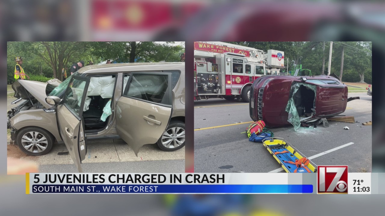 Teens crash stolen car during chase in Wake Forest; 6 taken to hospital ...