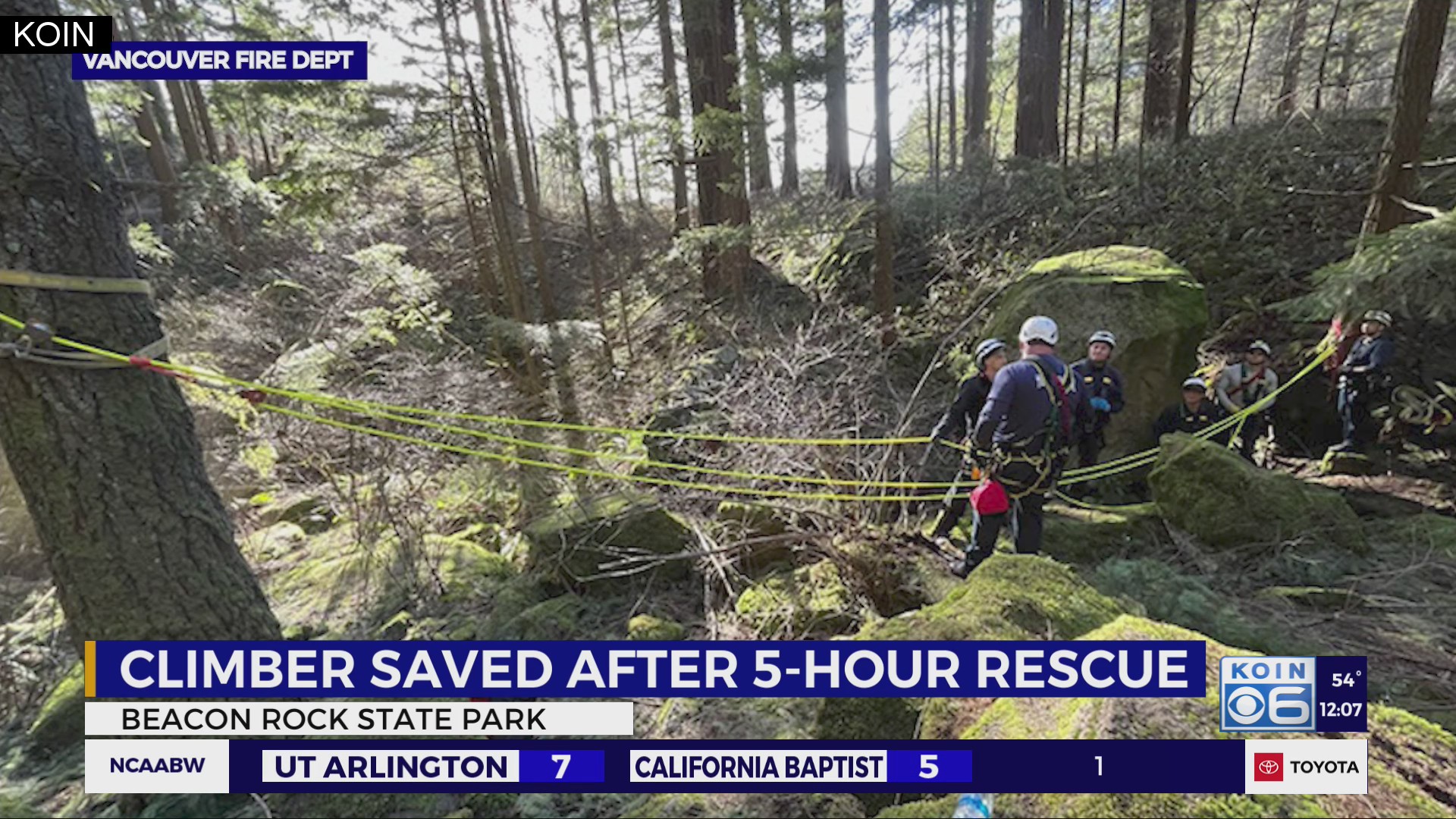 Man rescued after 25-foot fall from Beacon Rock – KOIN.com