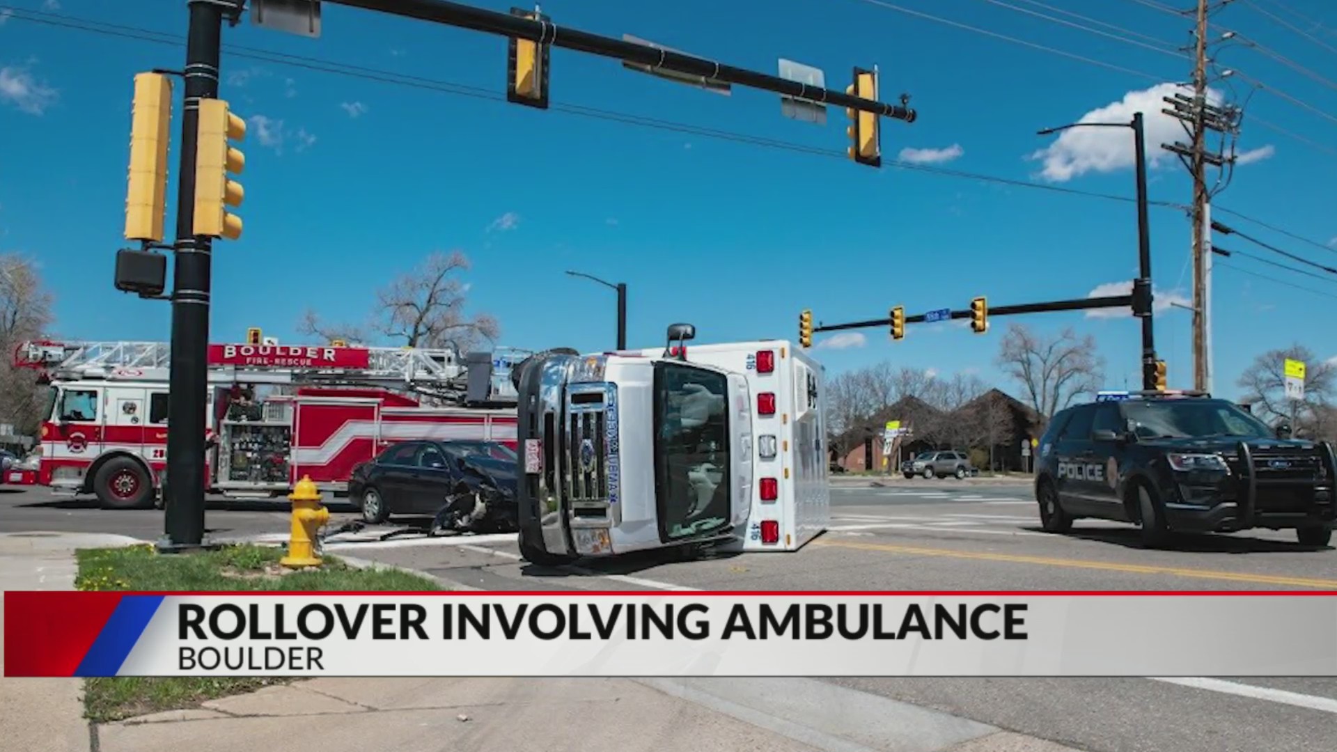 Ambulance in Boulder rollover crash – FOX31 Denver