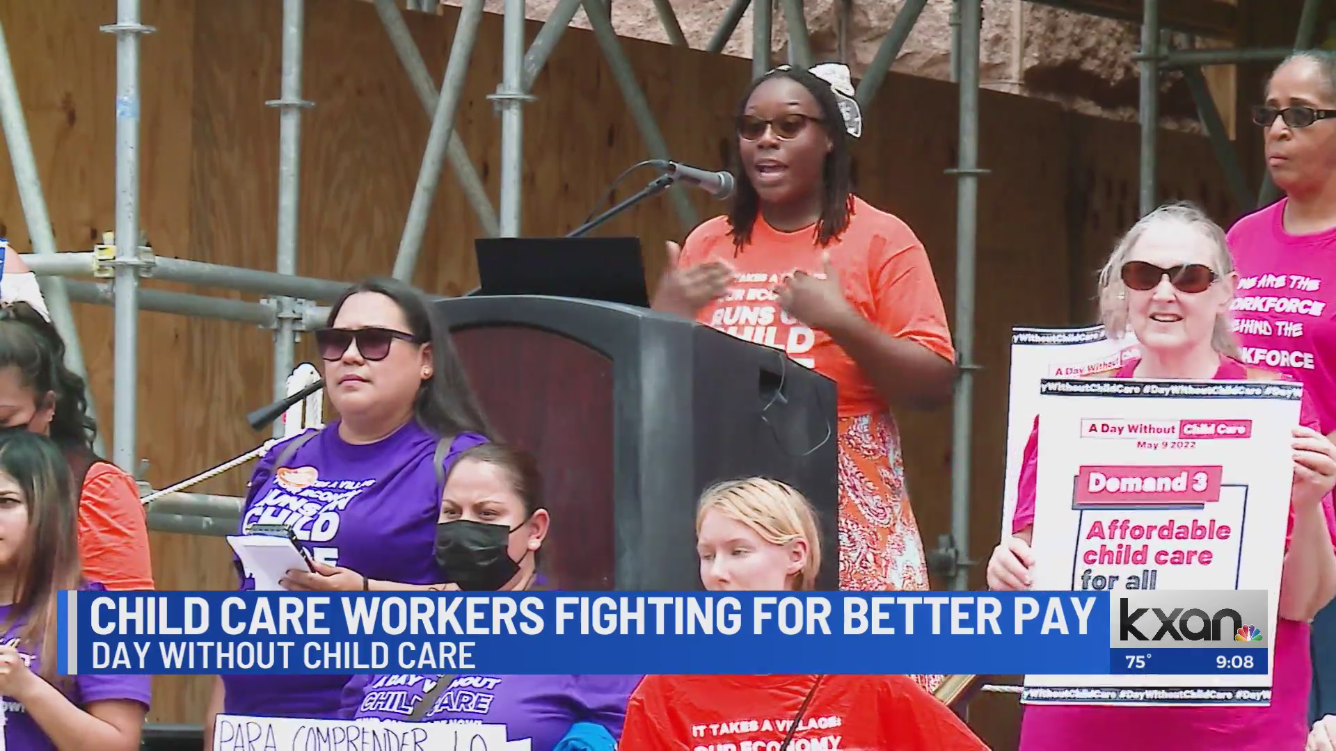 Day Without Child Care rally – KXAN Austin