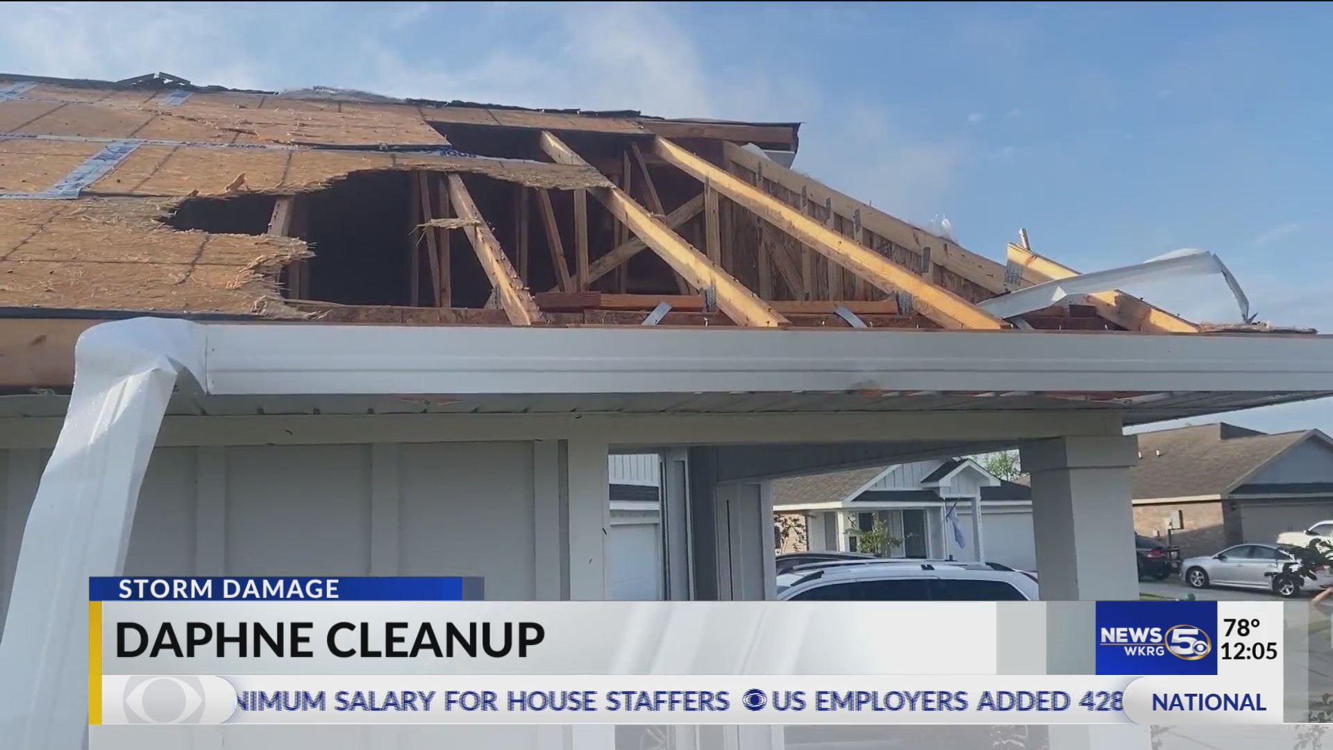 Storms rip roof from home in Daphne, wall at nearby business collapses ...