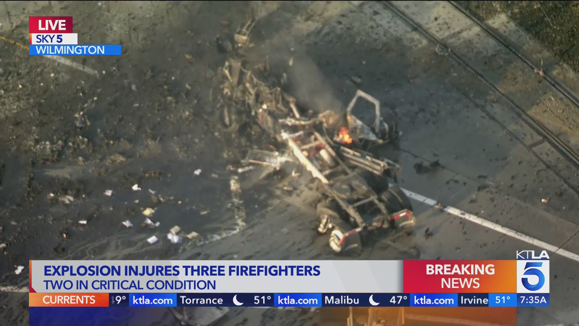 Several firefighters injured after vehicle explodes in Wilmington – WFLA