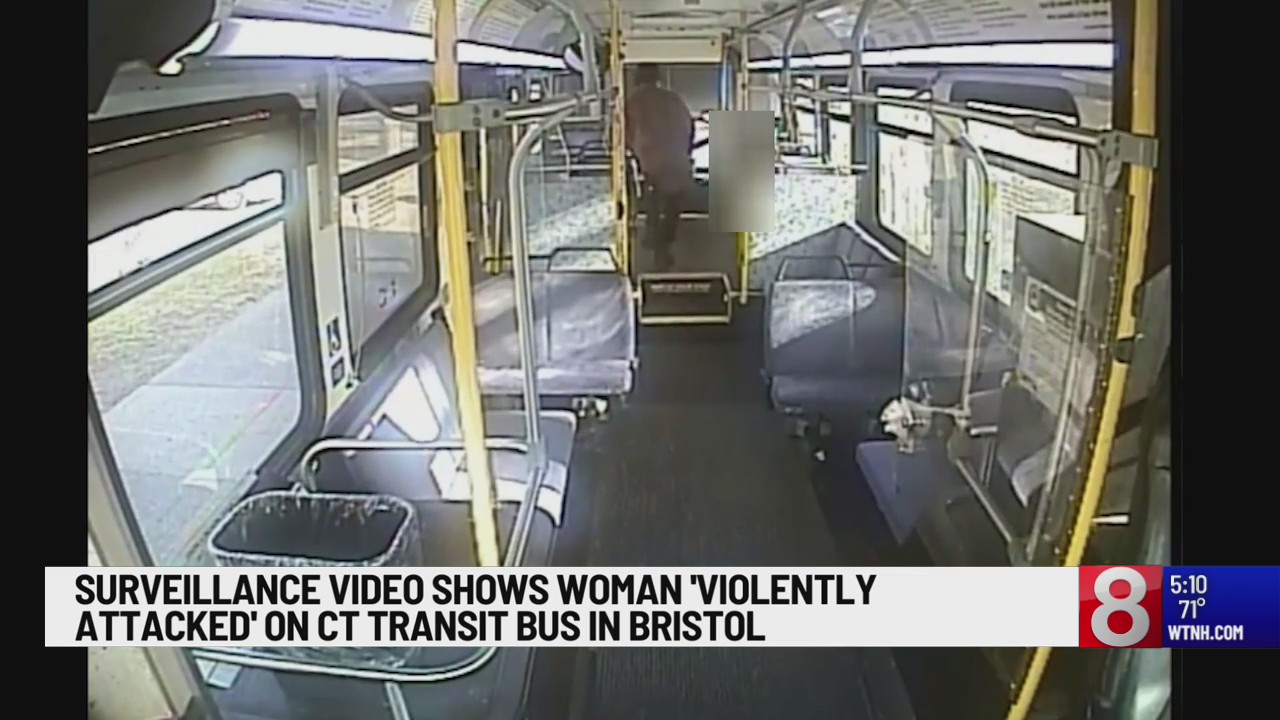 Surveillance video shows woman ‘violently attacked’ on CT Transit bus ...