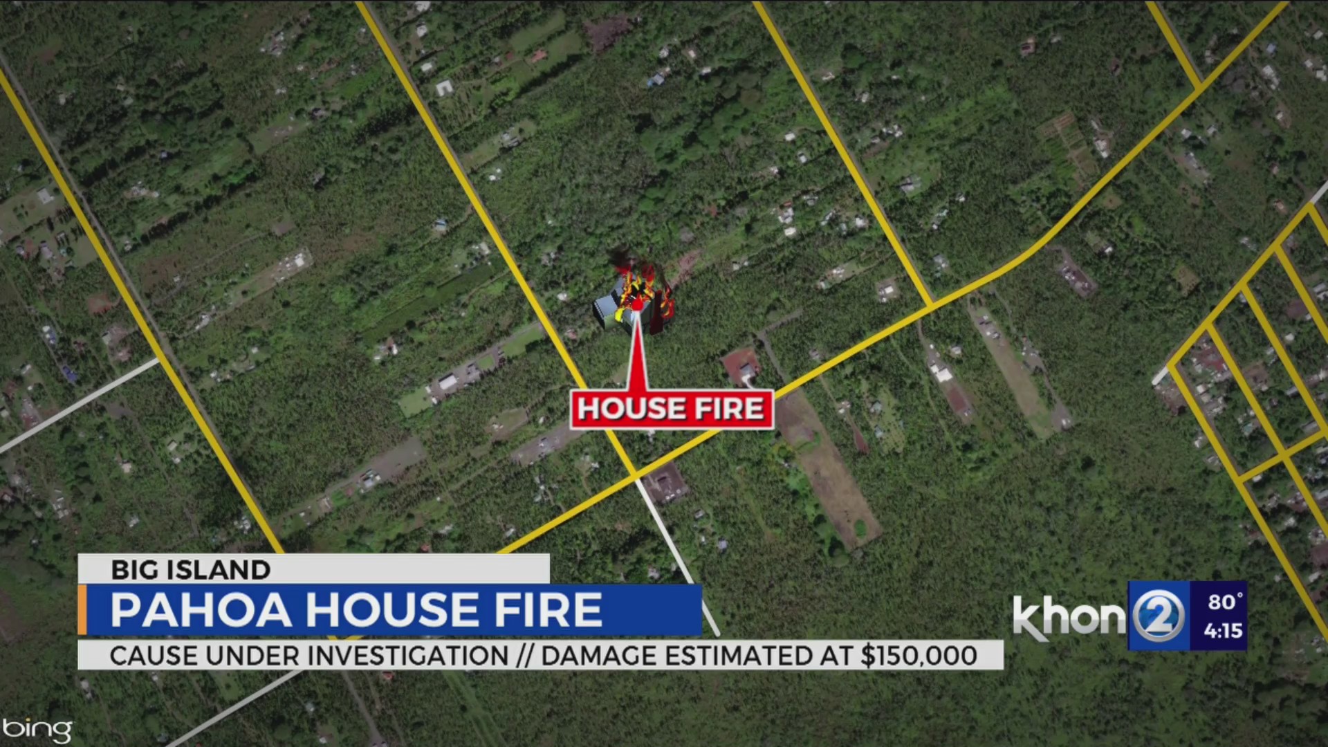 Pahoa house fire causes thousands of dollars in damage – KHON2