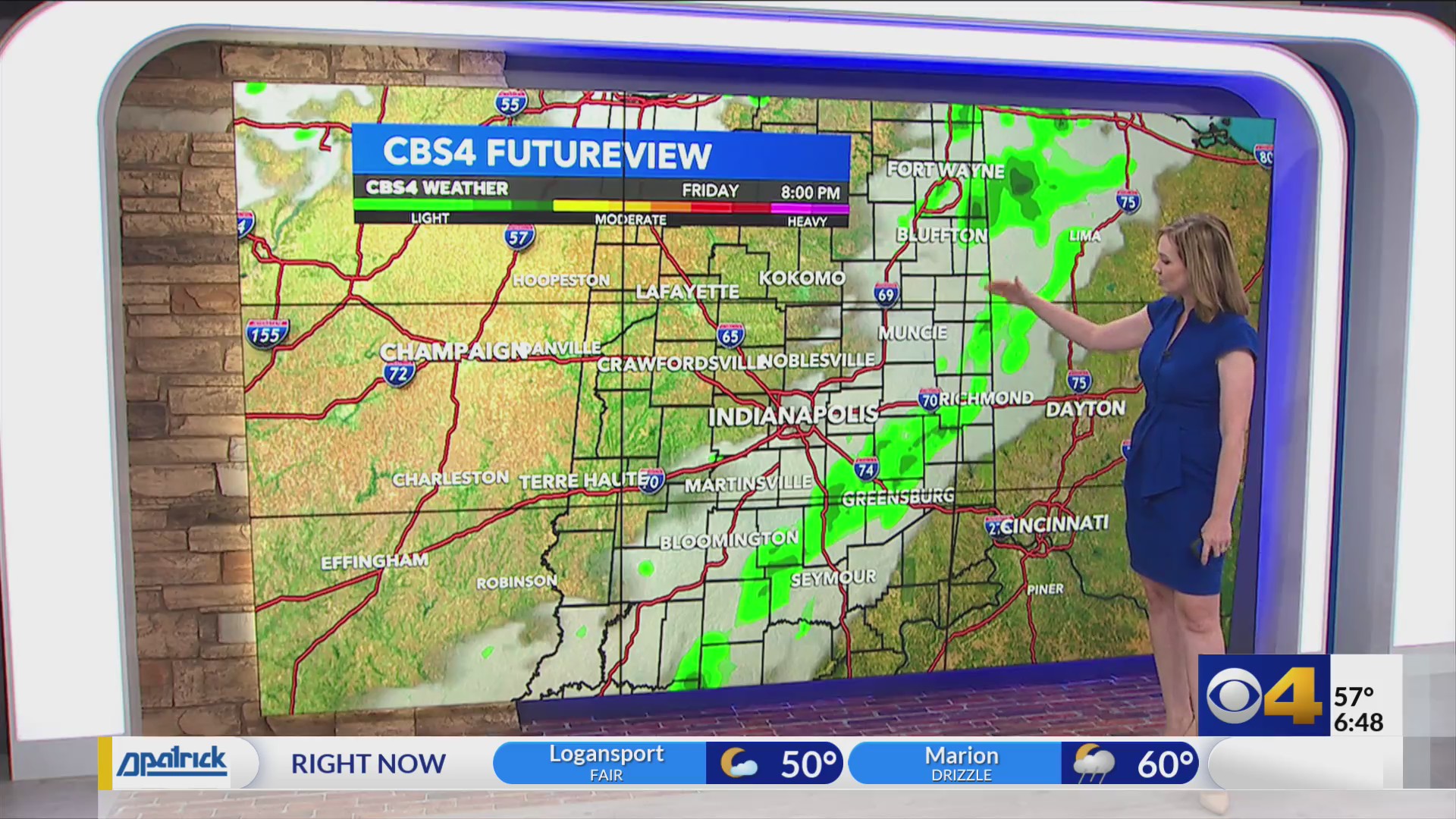 Another cold front comes with evening rain chance – WTTV CBS4Indy