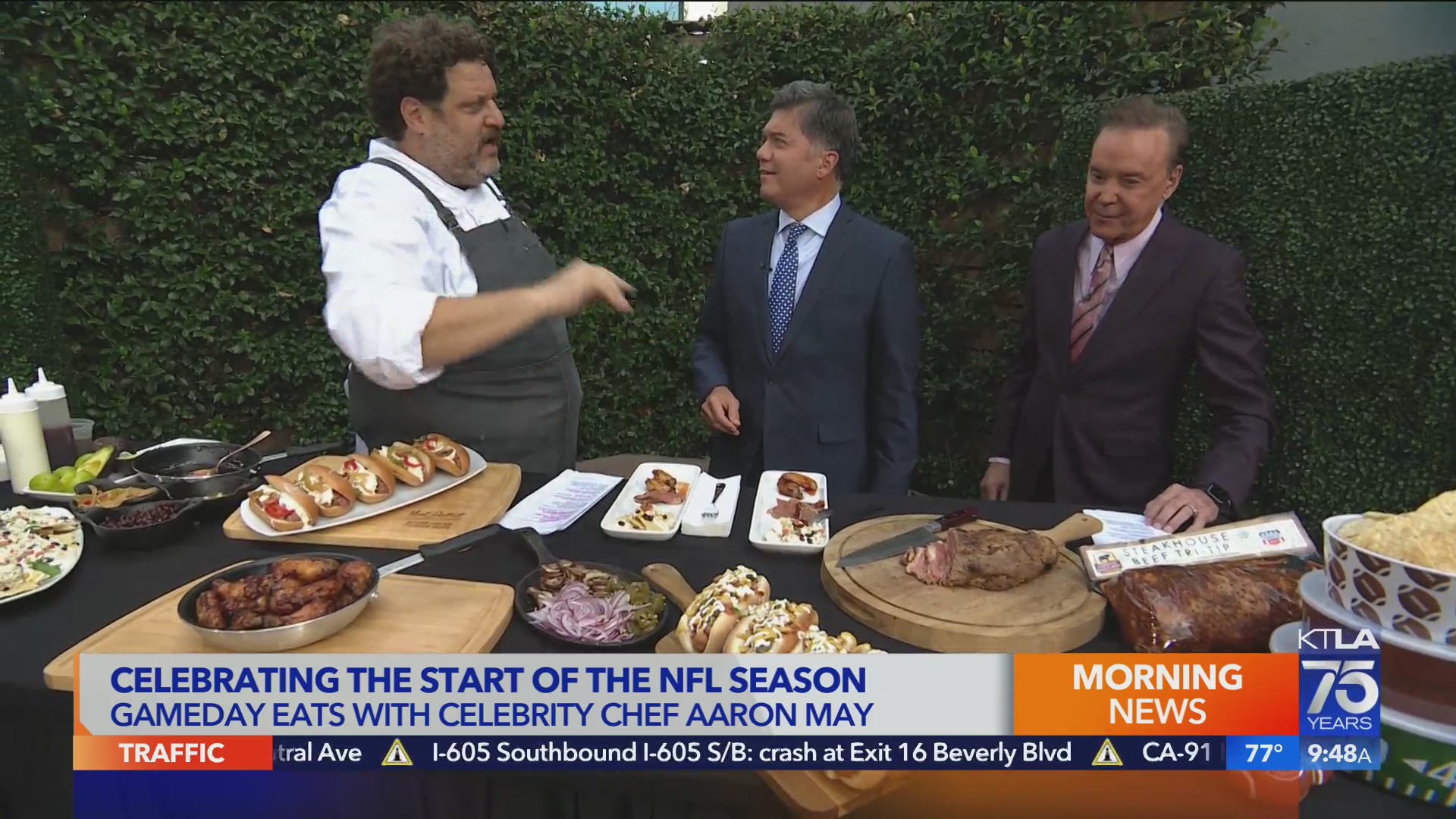 Celebrity chef Aaron May shares gameday recipes – KTLA