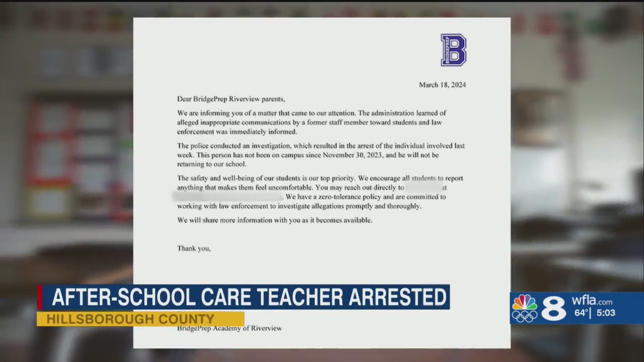 Former after-school care teacher sent ‘inappropriate’ messages to 13 ...