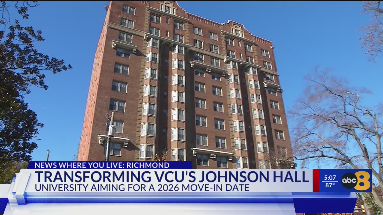 Transforming VCU’s Johnson Hall – WRIC ABC 8News
