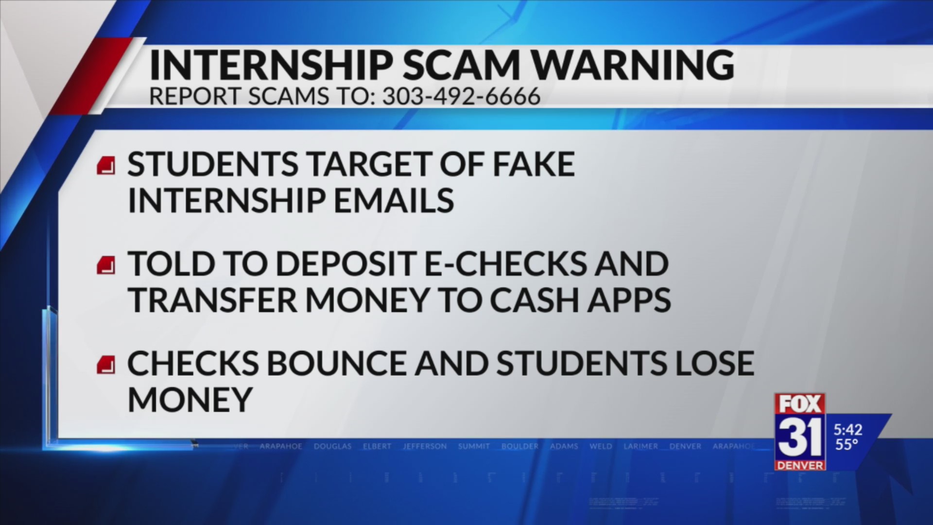 Police warn CU Boulder students about internship scams – FOX31 Denver