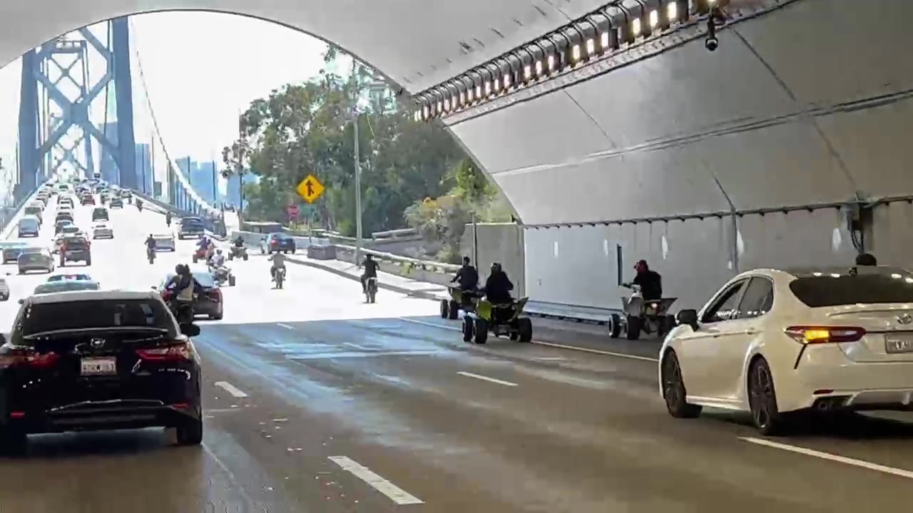Off-road ATVs, motorcycles seen riding on Bay Bridge – KRON4