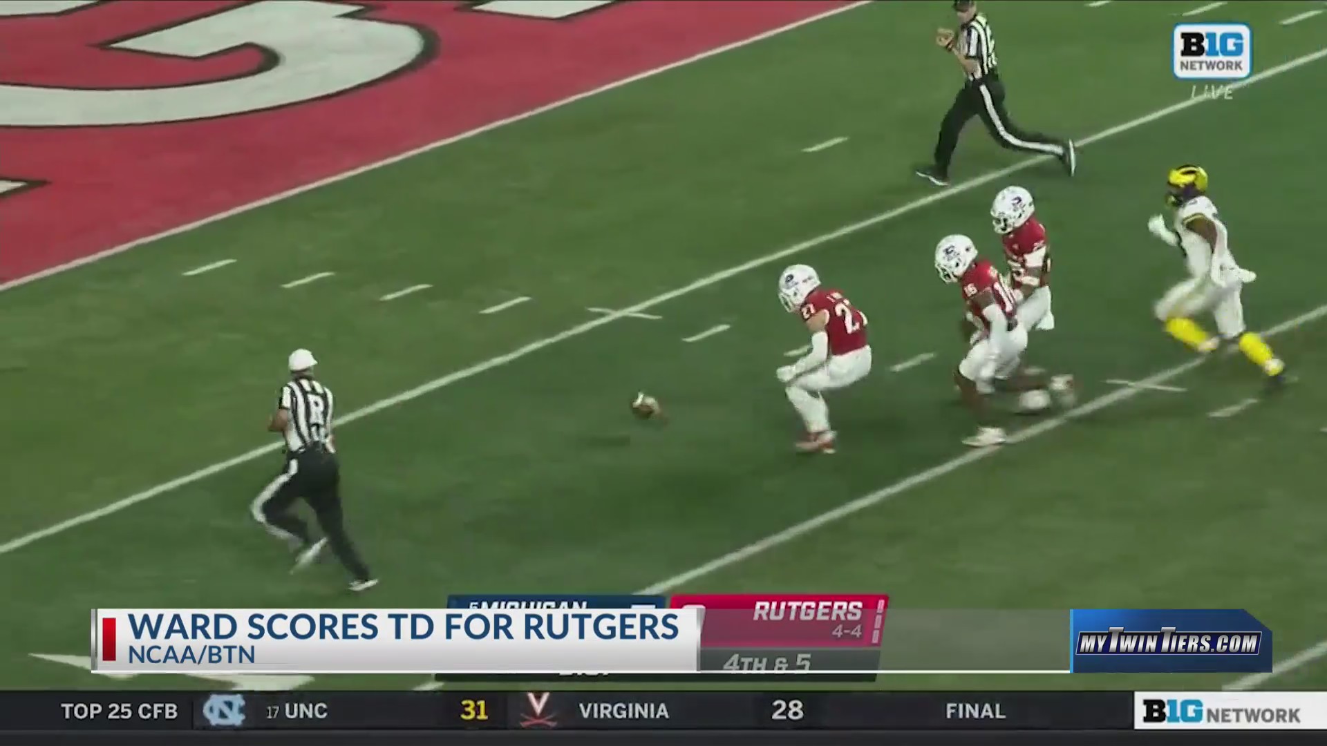 Canton cancer survivor Timmy Ward scores TD for Rutgers – WETM ...