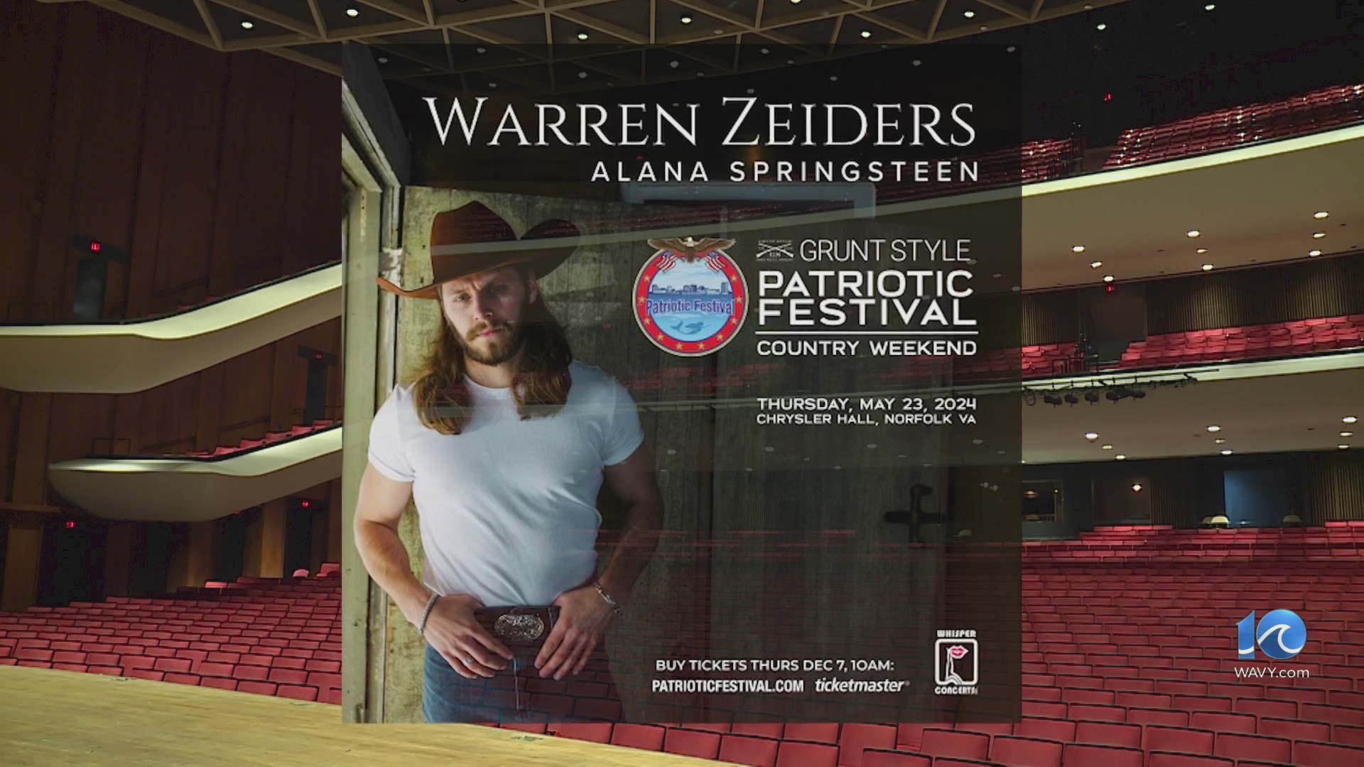 Patriotic Festival expanding to 4-days with Warren Zeider and VB native ...