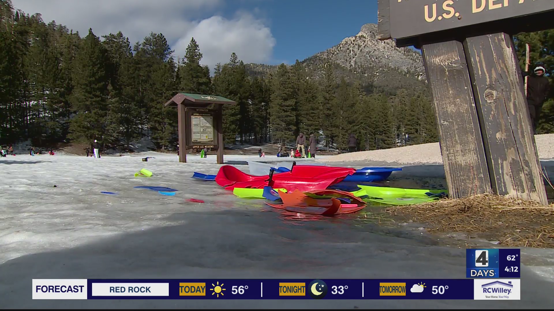 Trash piles as visitors travel to Mt. Charleston and Lee Canyon areas ...