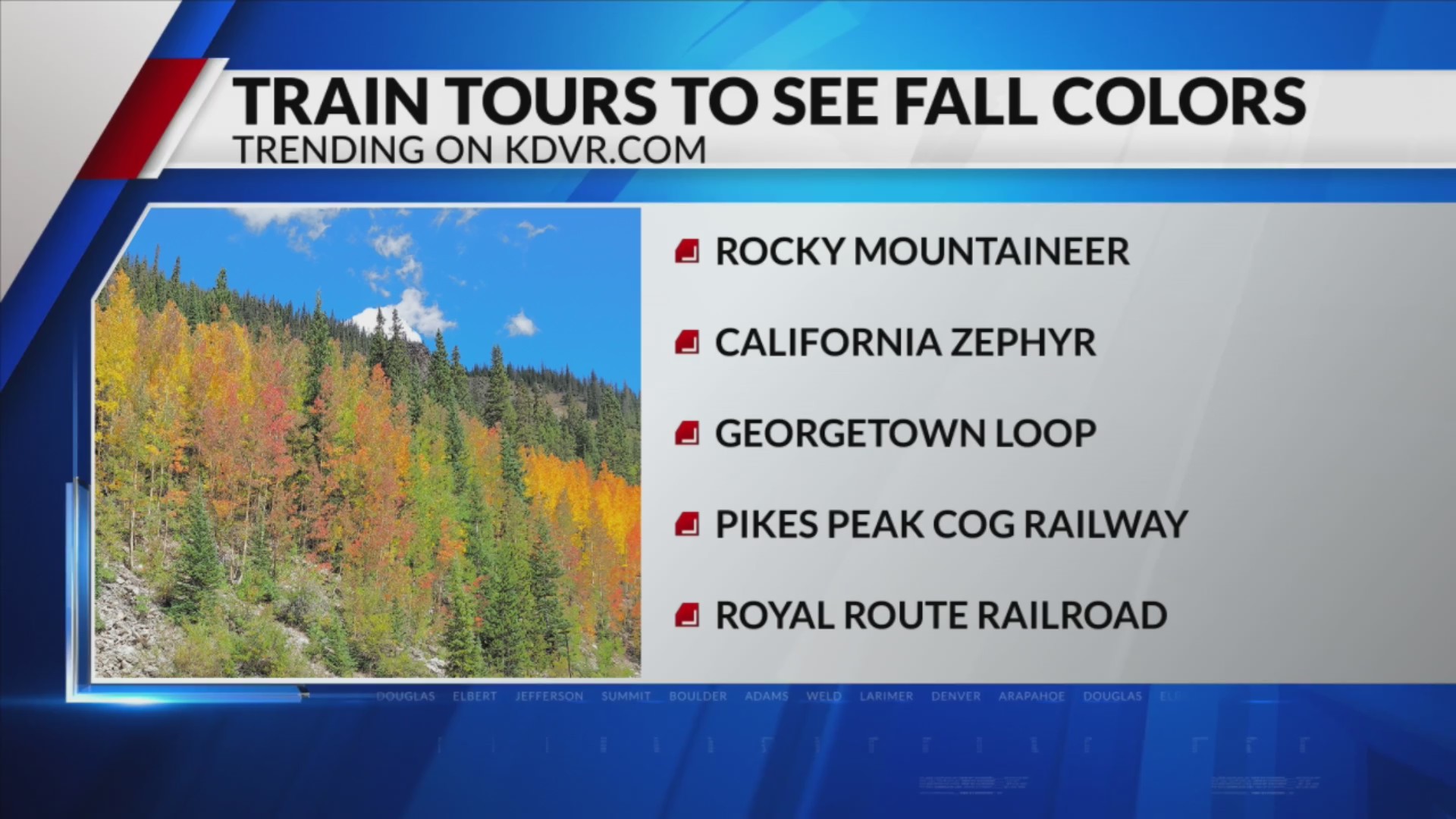 5 train tours near Denver to see the fall colors – FOX31 Denver
