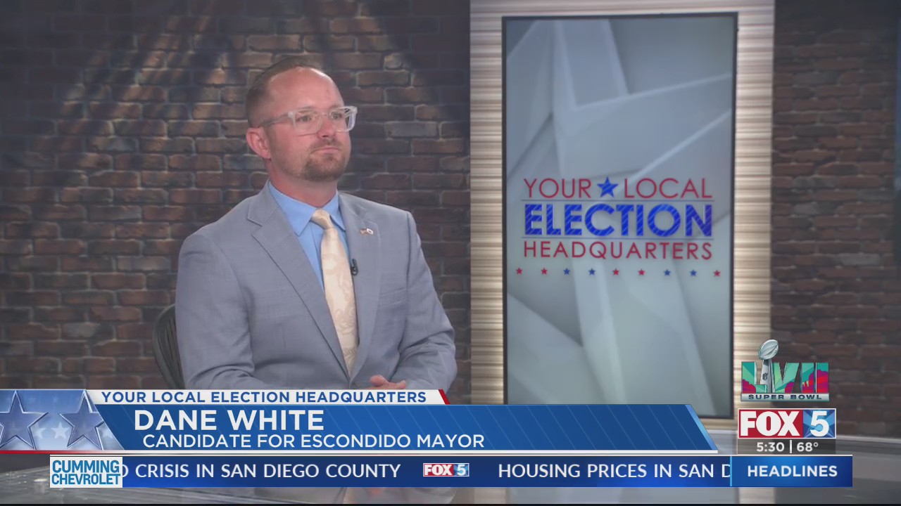 Talking With Candidate For Escondido Mayor Dane White – FOX 5 San Diego ...