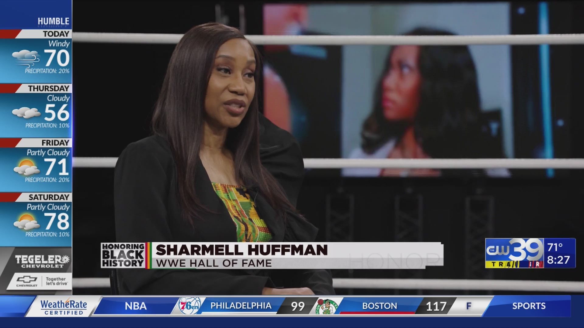 CW39 Sharmell Huffman WWE Hall of Fame and Black History Month Story ...