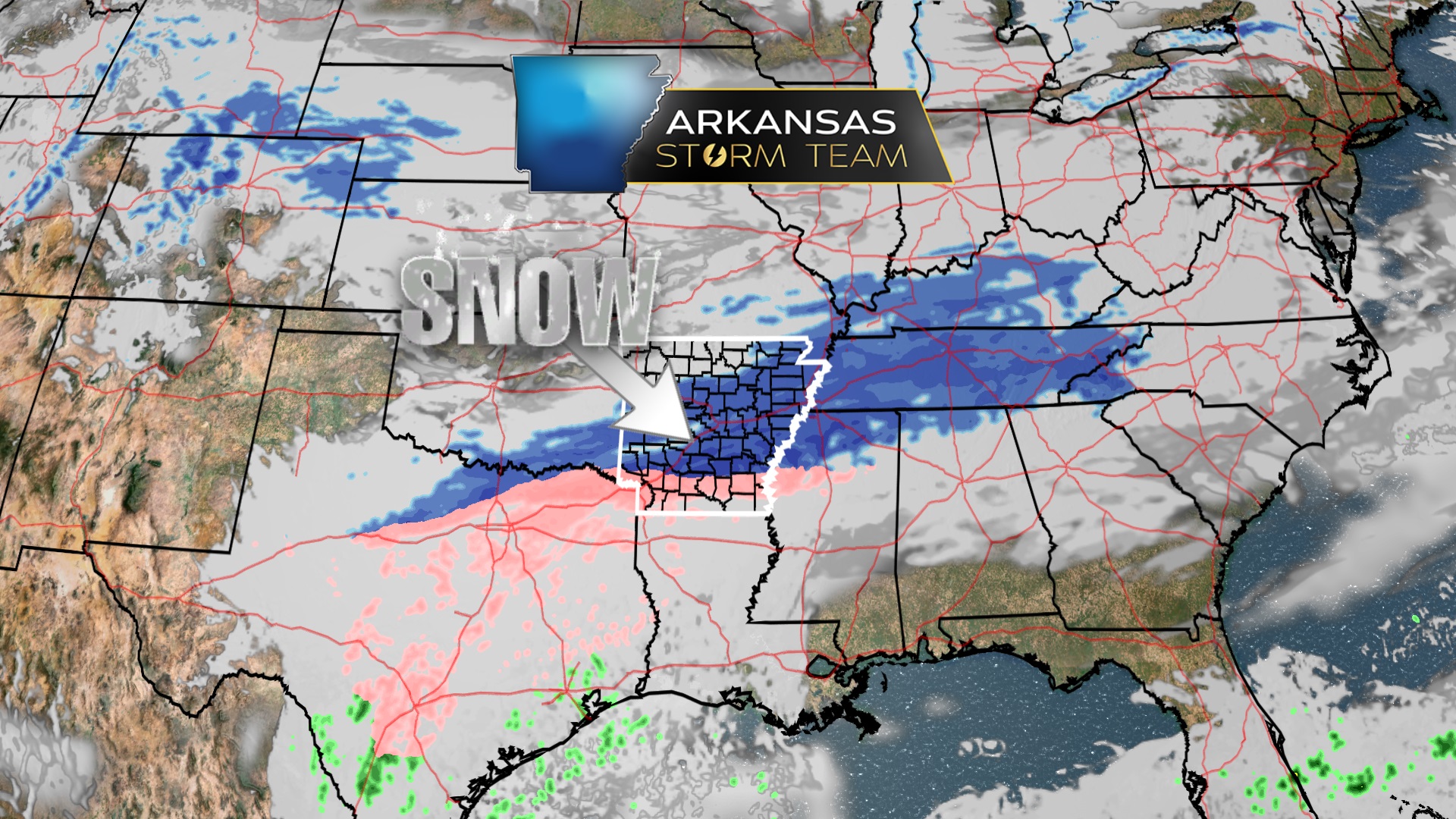 Parts of the South to see largest snowstorm in years! – KLRT – FOX16.com