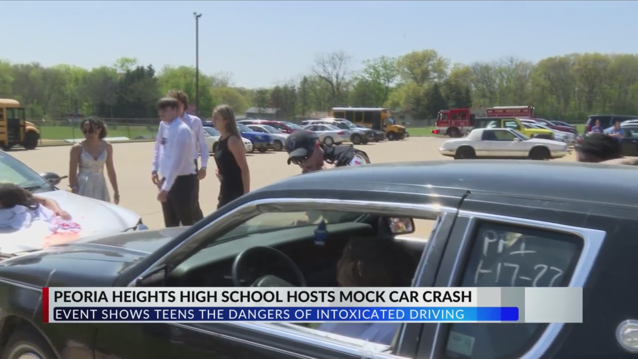 Peoria Heights High School hosts a Mock Prom Car Crash for Students ...