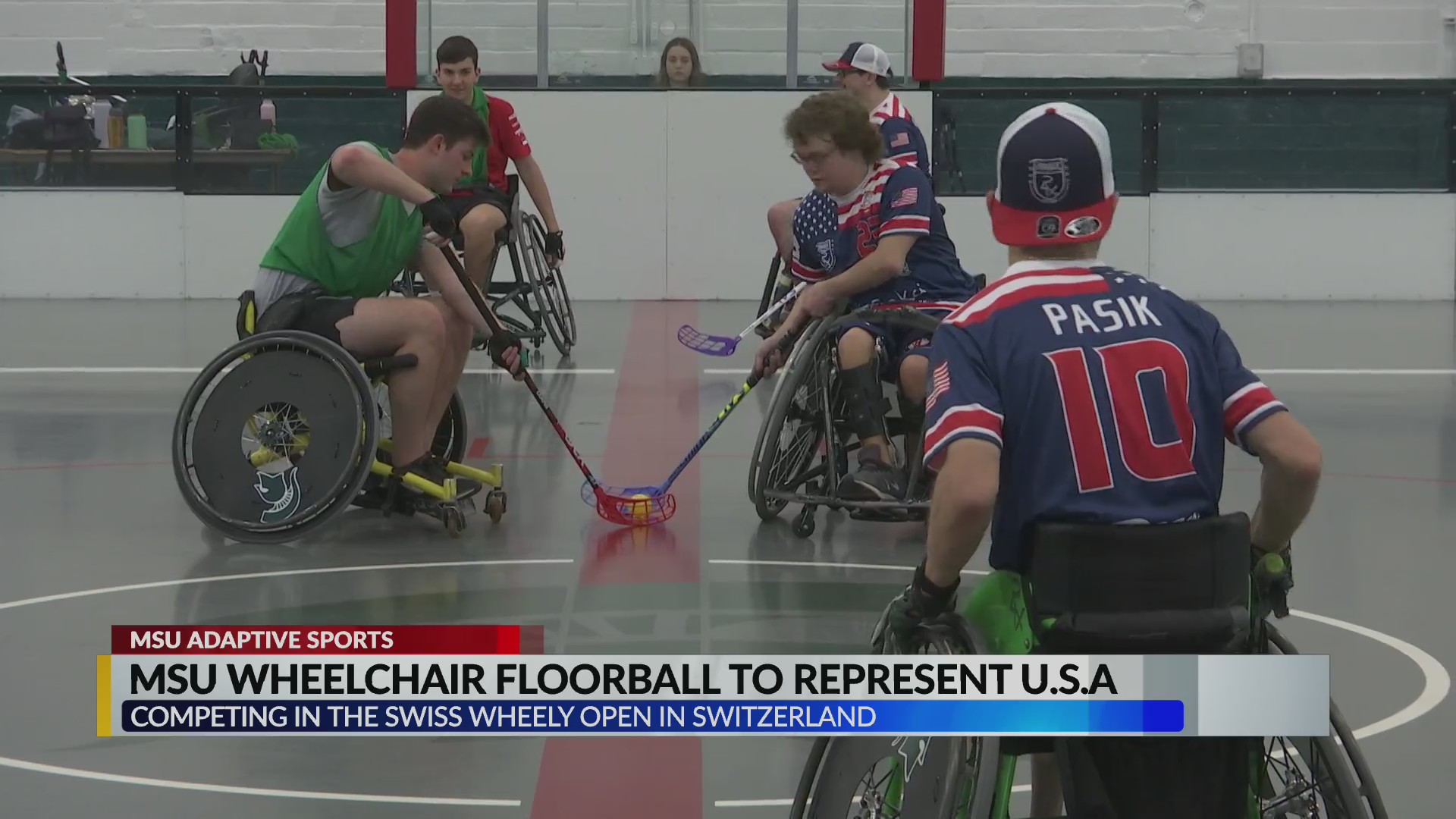MSU Wheelchair Floorball set to represent the United States – WLNS 6 News