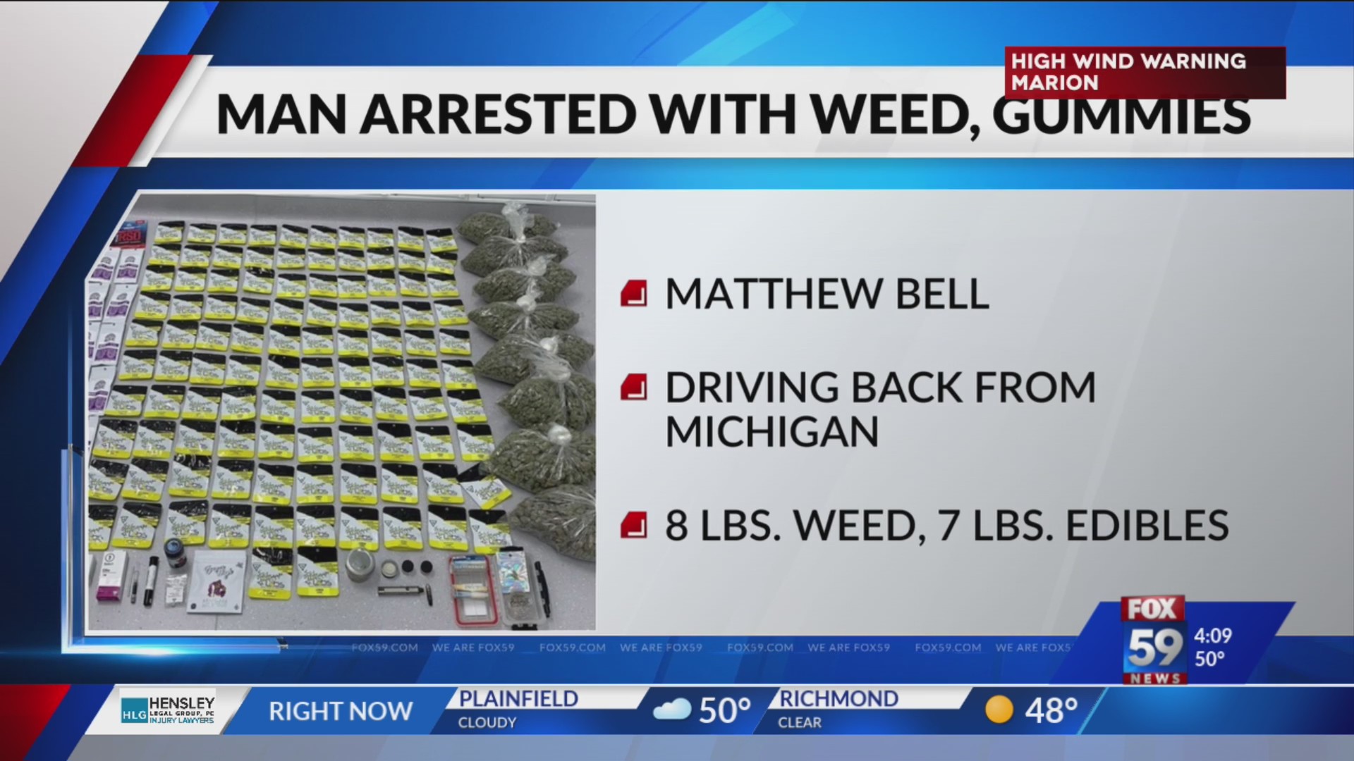 ISP: Beech Grove man busted with 15 pounds of pot and edibles legally ...
