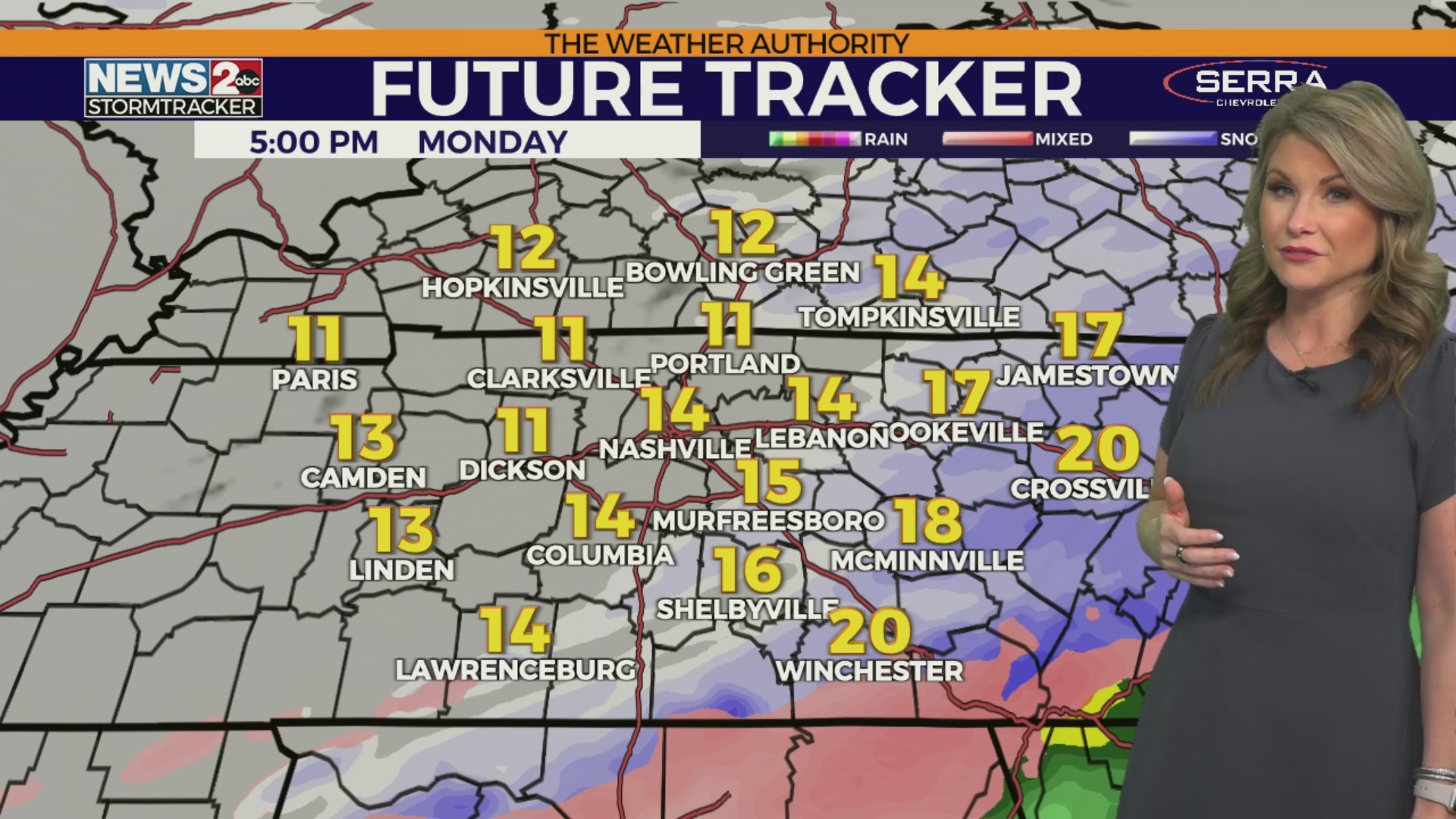Jan 15th Midday Forecast – WKRN News 2